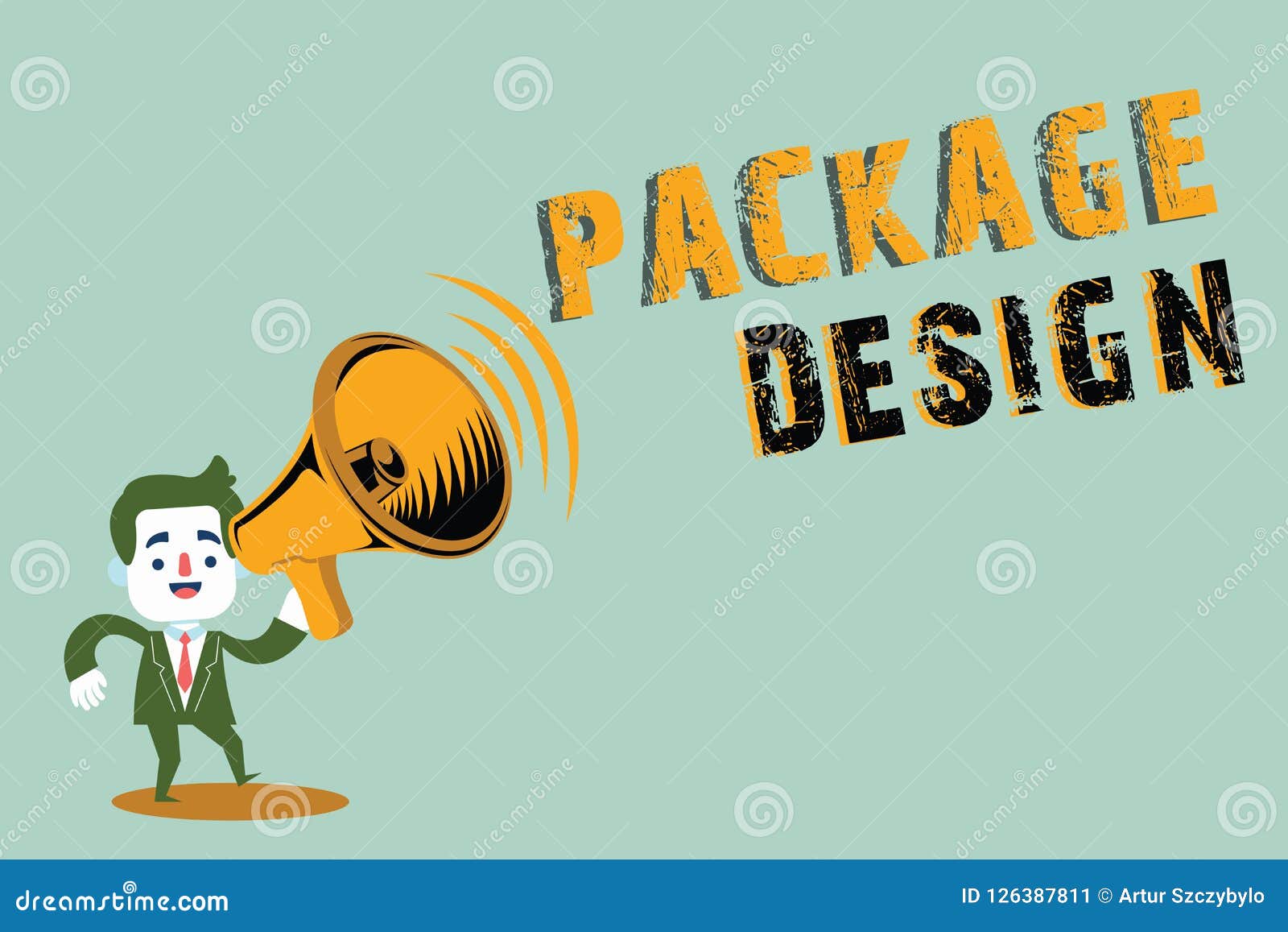 Handwriting Text Writing Package Design. Concept Meaning Strategy in ...