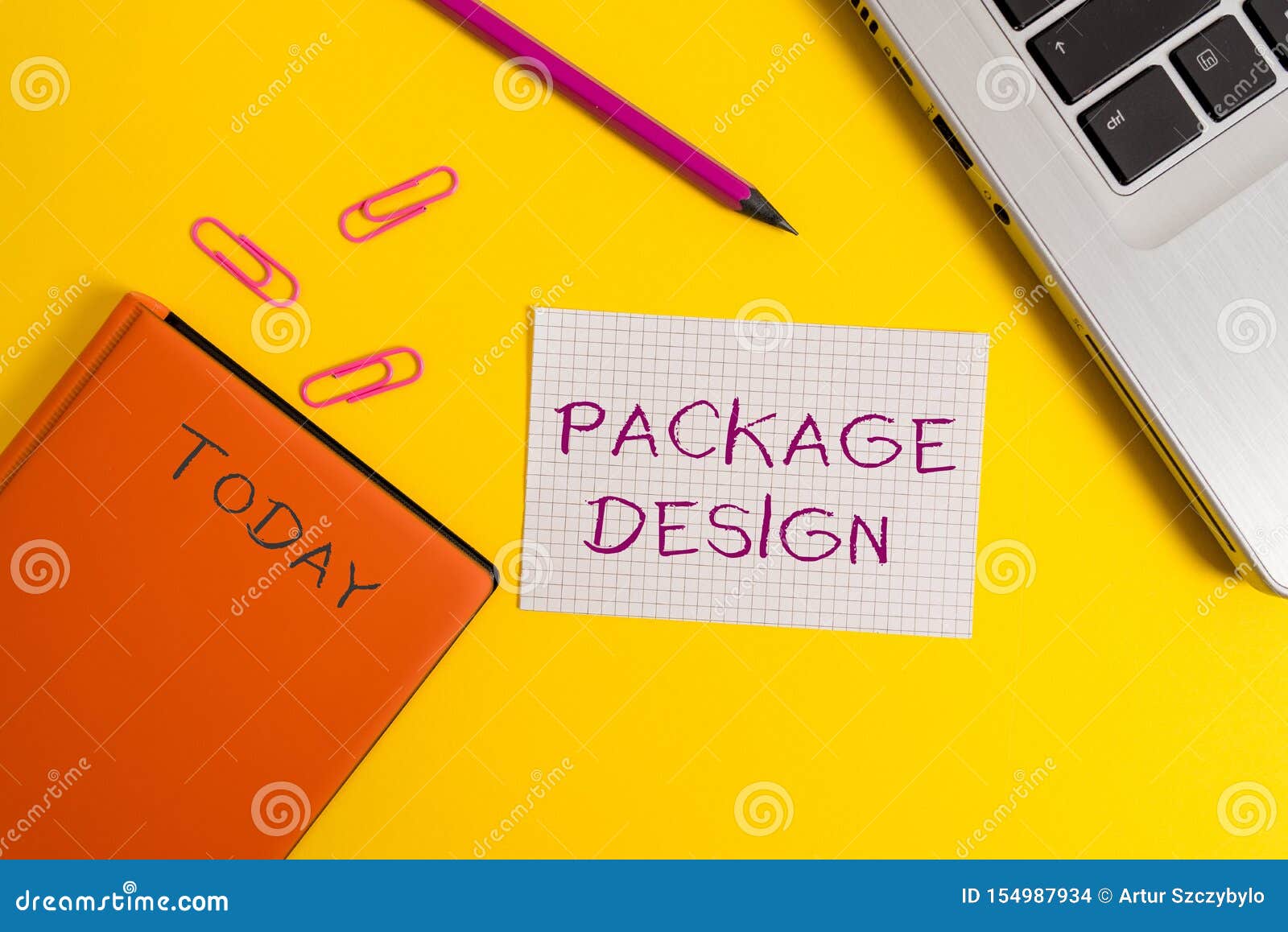 Handwriting Text Writing Package Design. Concept Meaning Strategy in ...