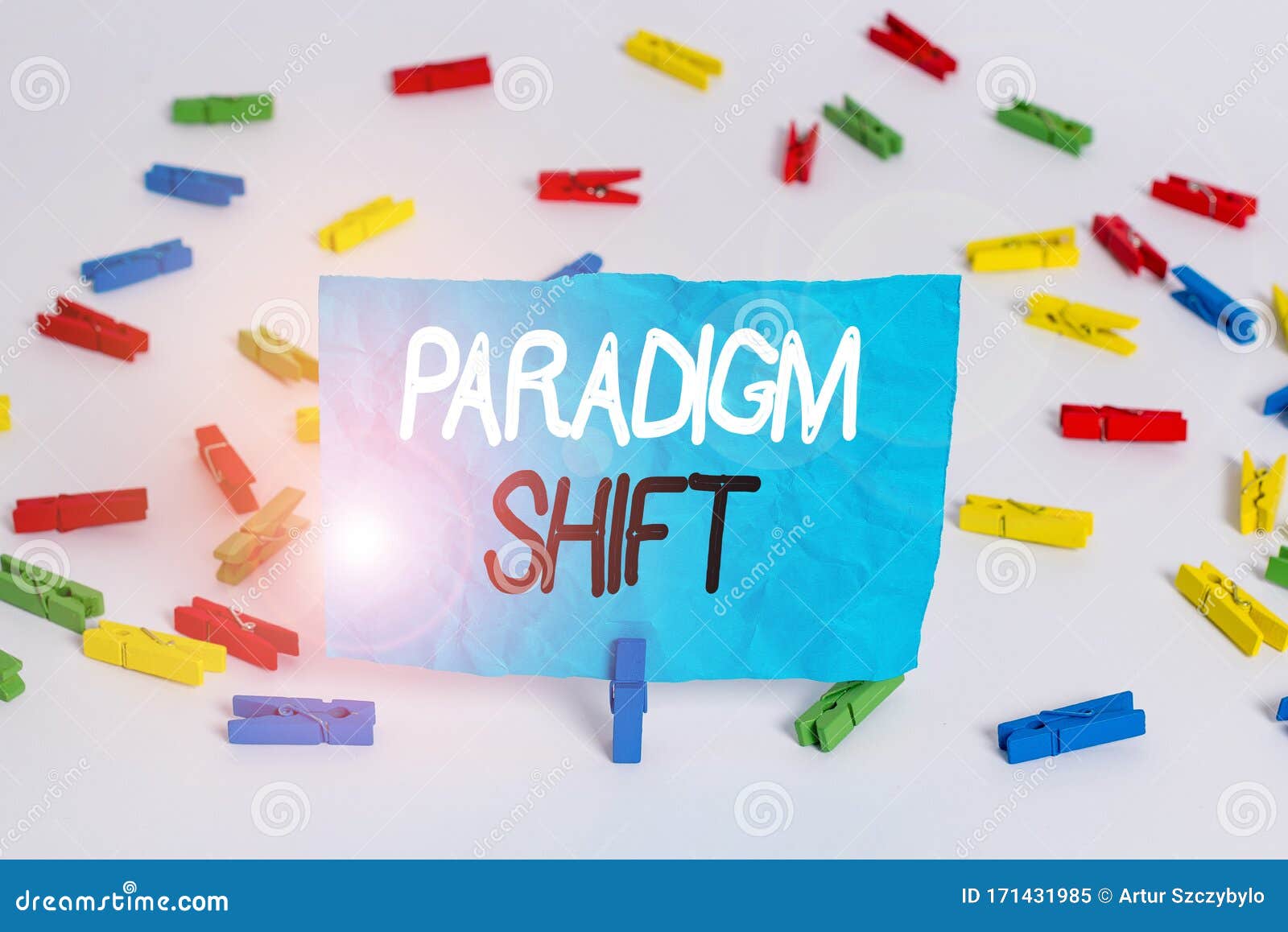 Handwriting Text Writing Paradigm Shift. Concept Meaning Fundamental ...