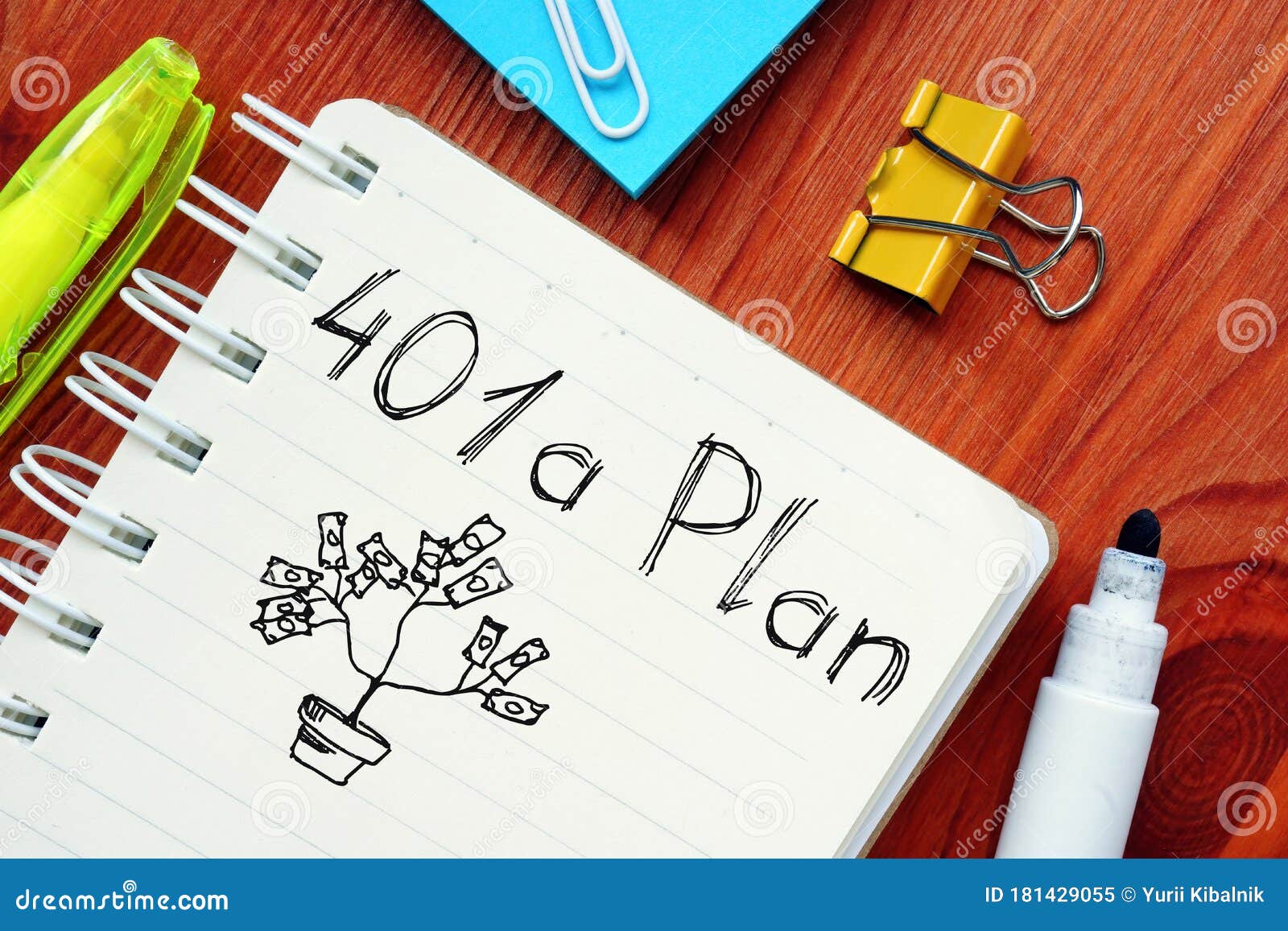 Handwriting Text Writing 401a Plan Stock Image - Image of pension ...