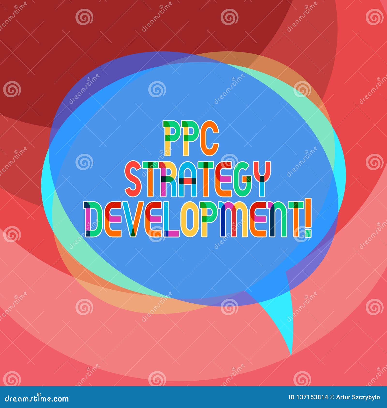 Handwriting Text Writing Ppc Strategy Development. Concept Meaning To ...