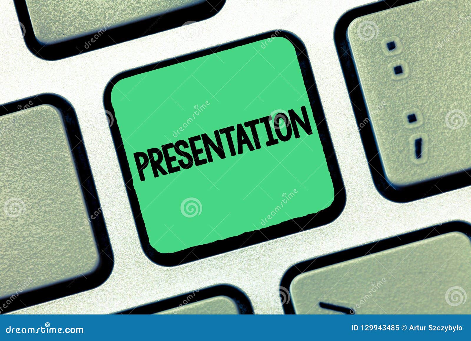 Handwriting Text Writing Presentation. Concept Meaning Speech or Talk ...