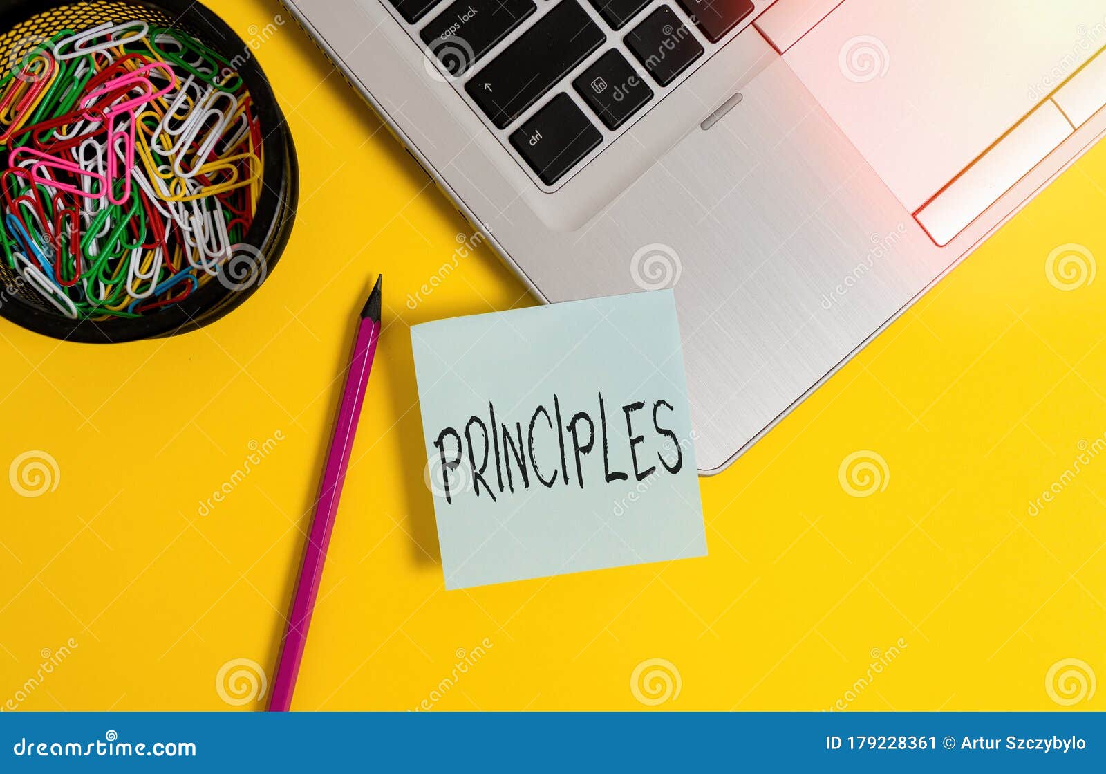 Handwriting Text Writing Principles. Concept Meaning Fundamental Truth ...