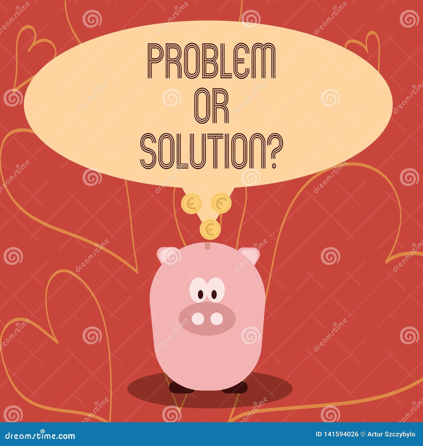 Handwriting Text Writing Problem or Solutionquestion. Concept Meaning ...