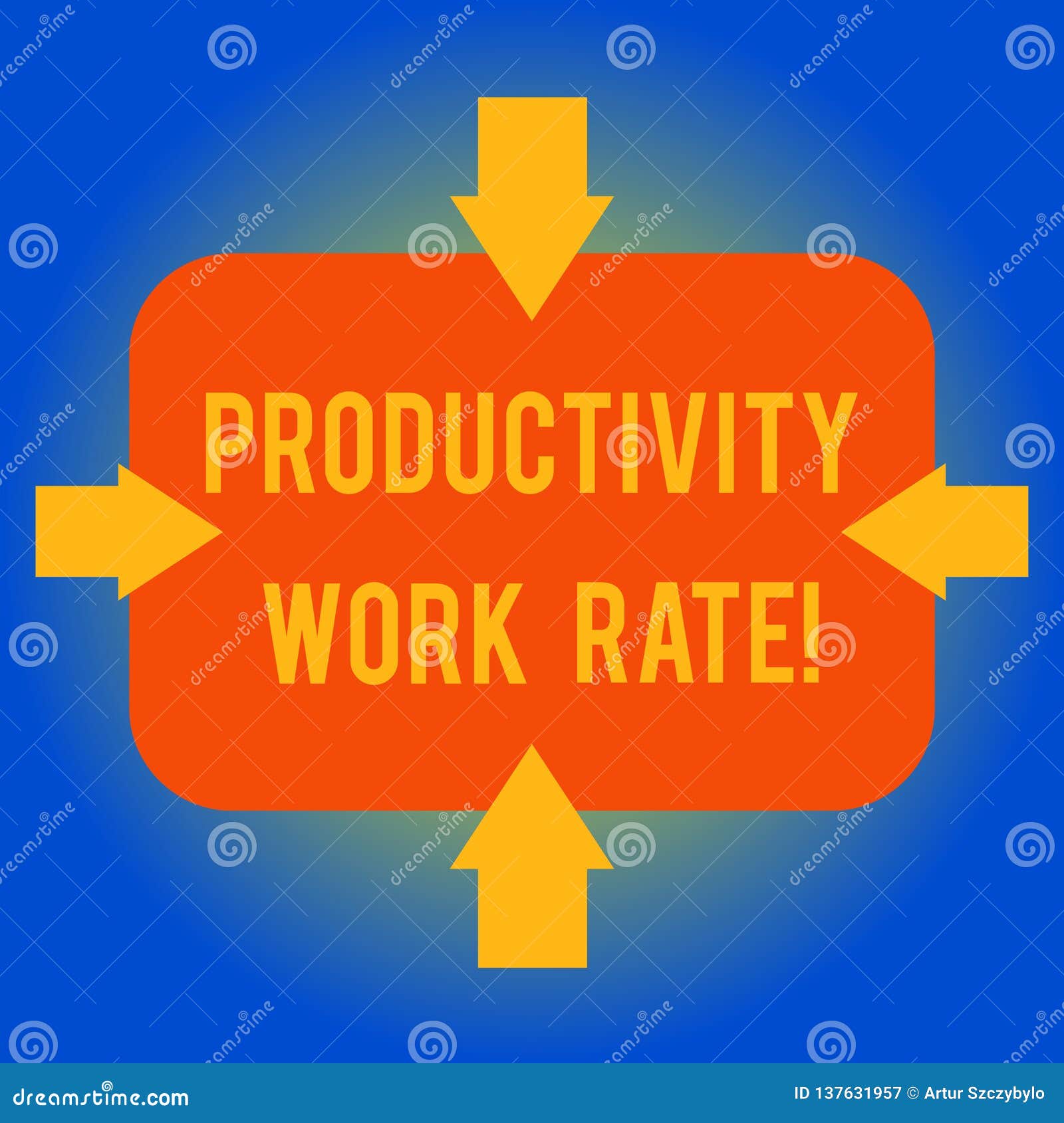 Handwriting Text Writing Productivity Work Rate. Concept Meaning ...