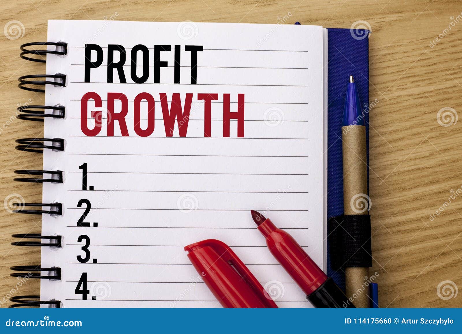 Handwriting Text Writing Profit Growth. Concept Meaning Financial ...