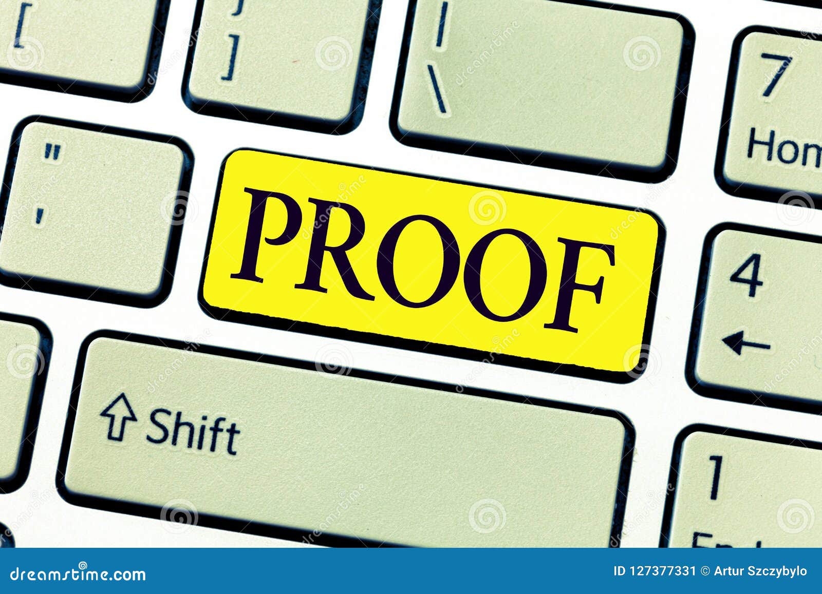 Handwriting Text Writing Proof. Concept Meaning Evidence or Argument ...