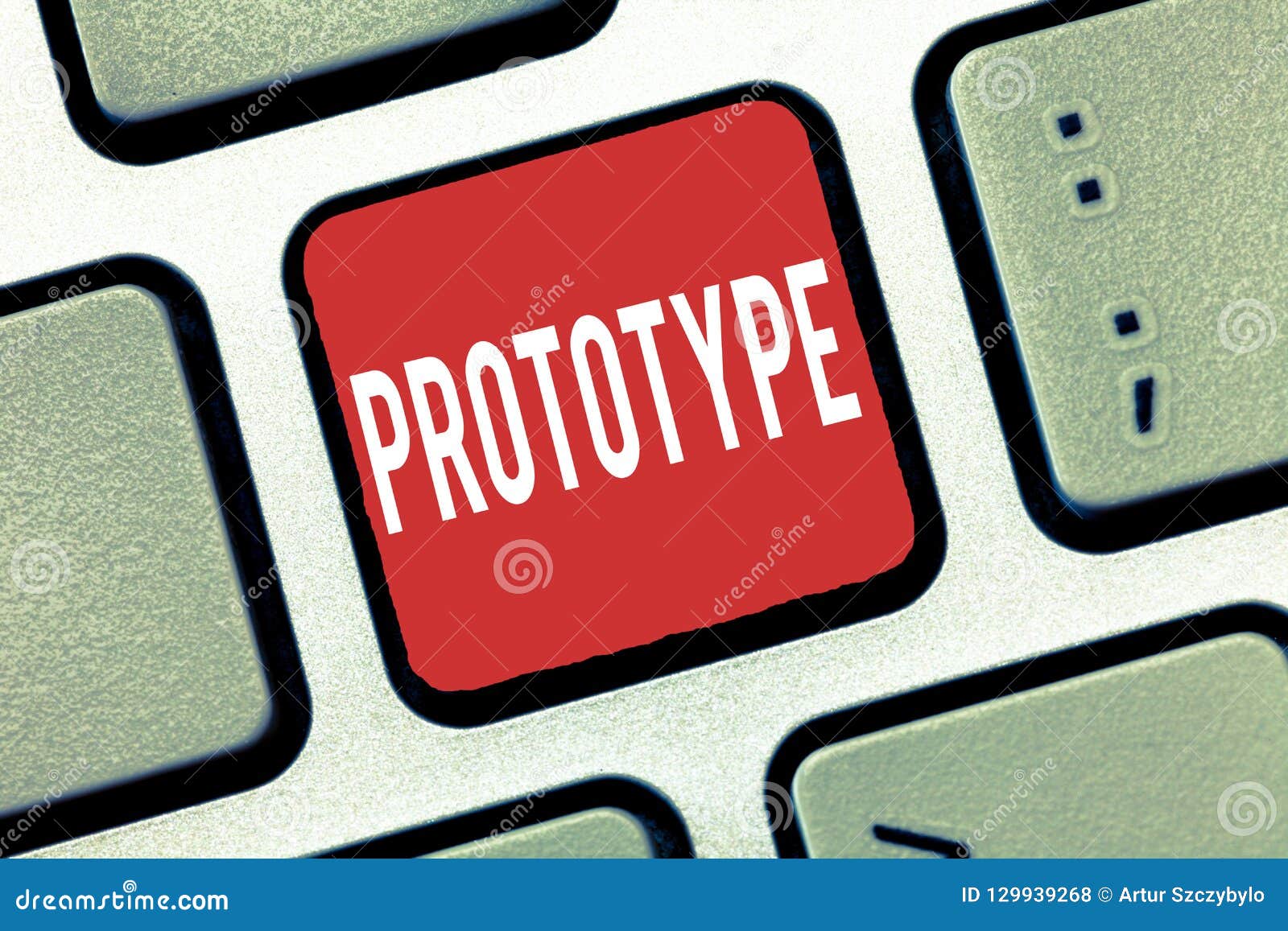 Handwriting Text Writing Prototype. Concept Meaning Preliminary Project ...