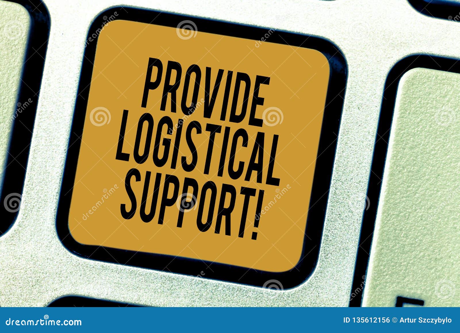 Handwriting Text Writing Provide Logistical Support. Concept Meaning ...