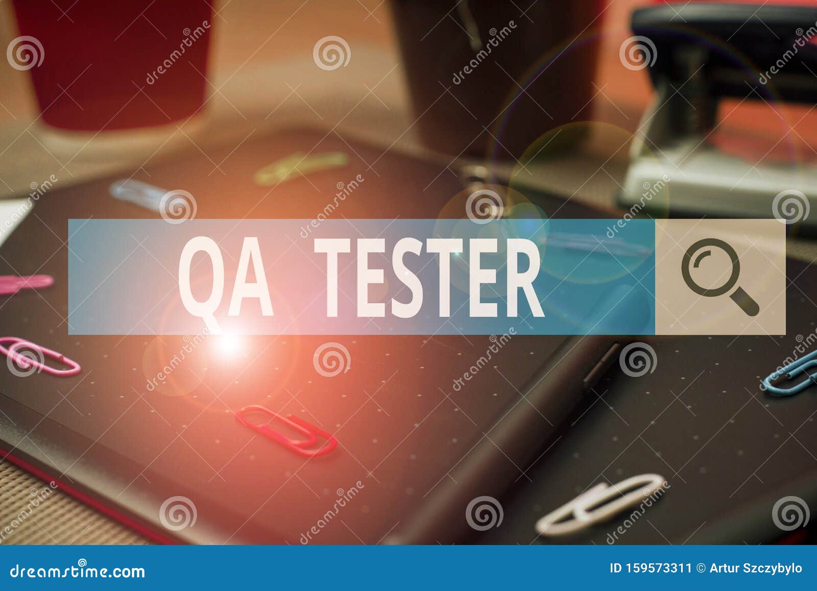 Handwriting Text Writing Qa Tester. Concept Meaning Quality Assurance ...
