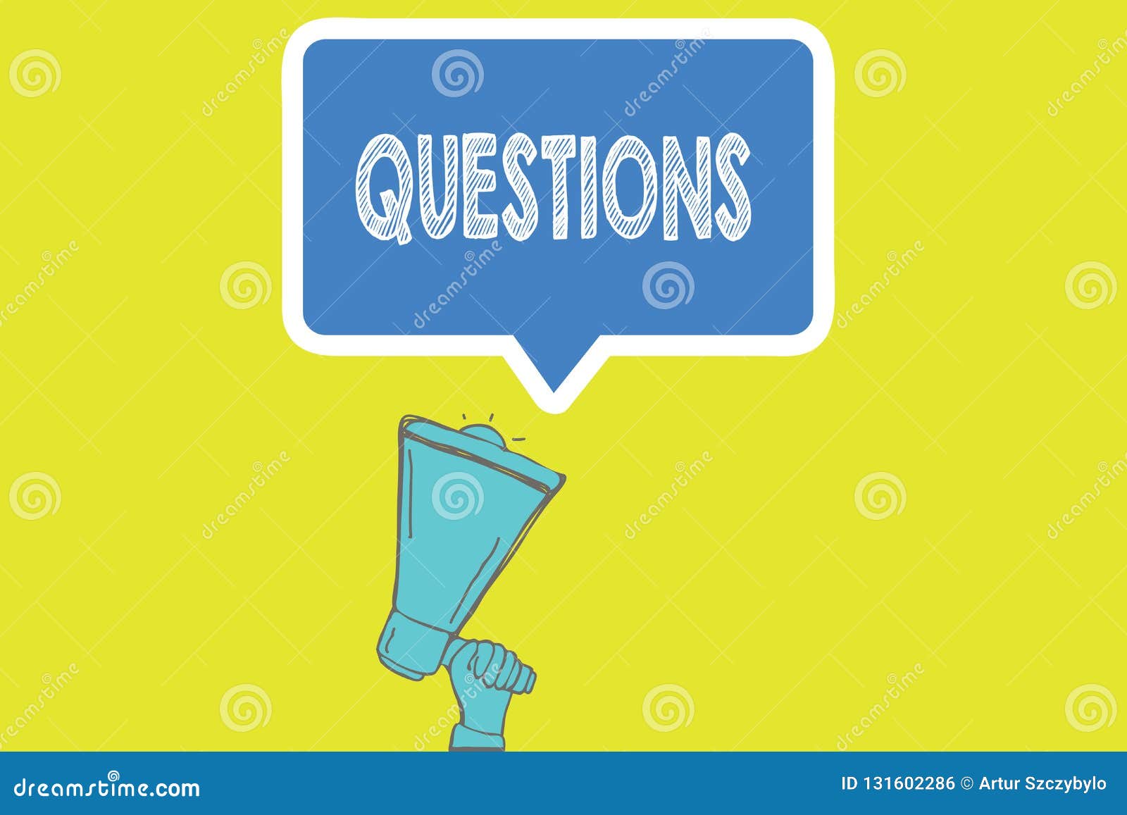 Handwriting Text Writing Questions. Concept Meaning Interrogative ...