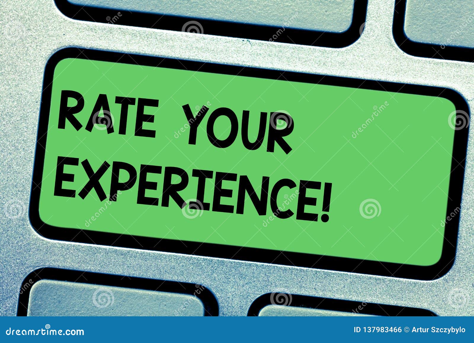 Handwriting Text Writing Rate Your Experience. Concept Meaning Evaluate ...