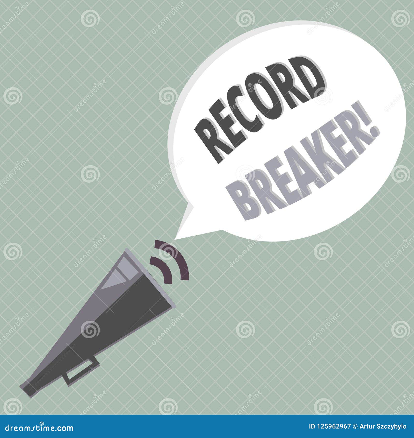 Handwriting Text Writing Record Breaker. Concept Meaning Someone or ...