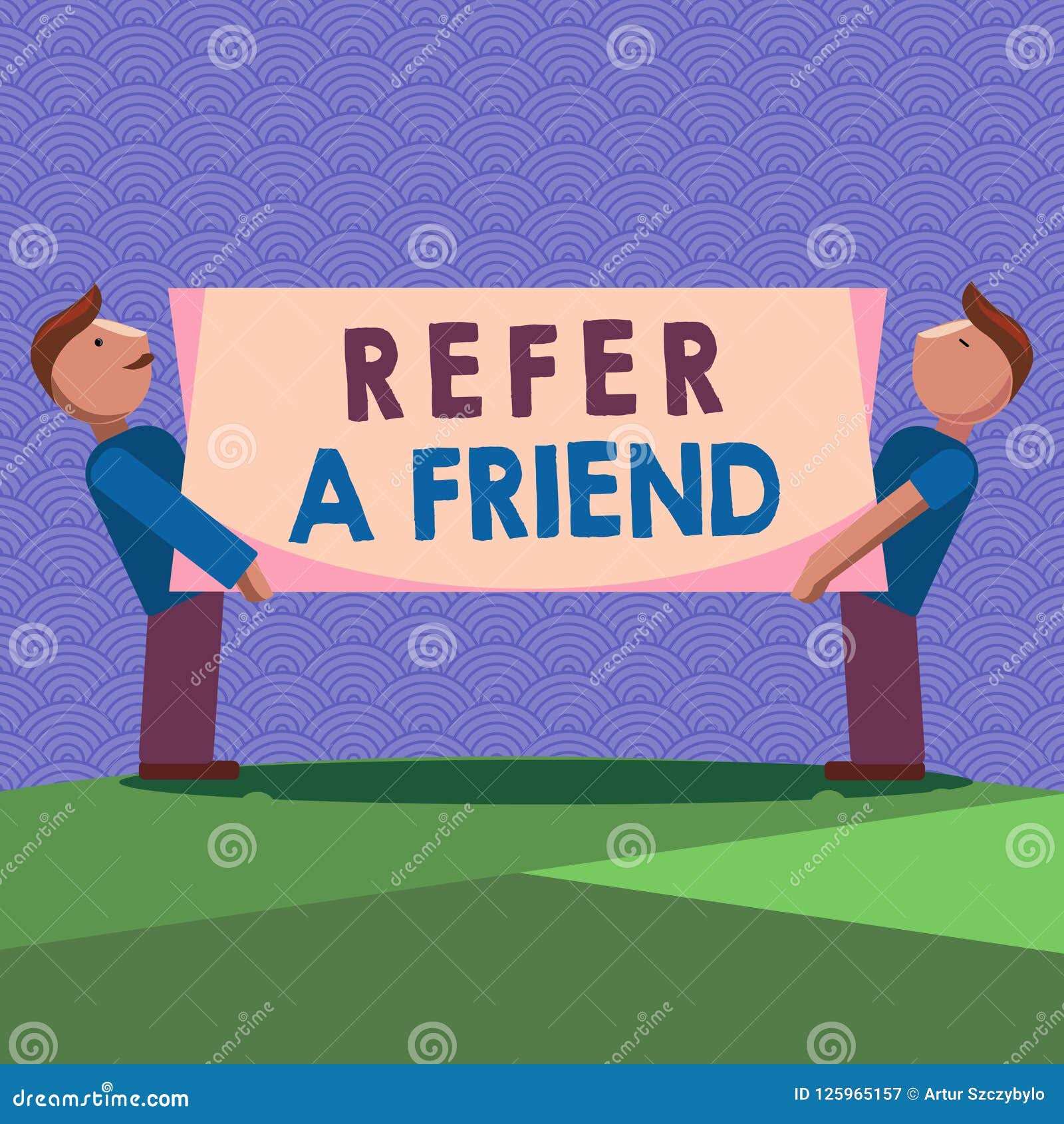 Handwriting Text Writing Refer a Friend. Concept Meaning Recommendation ...
