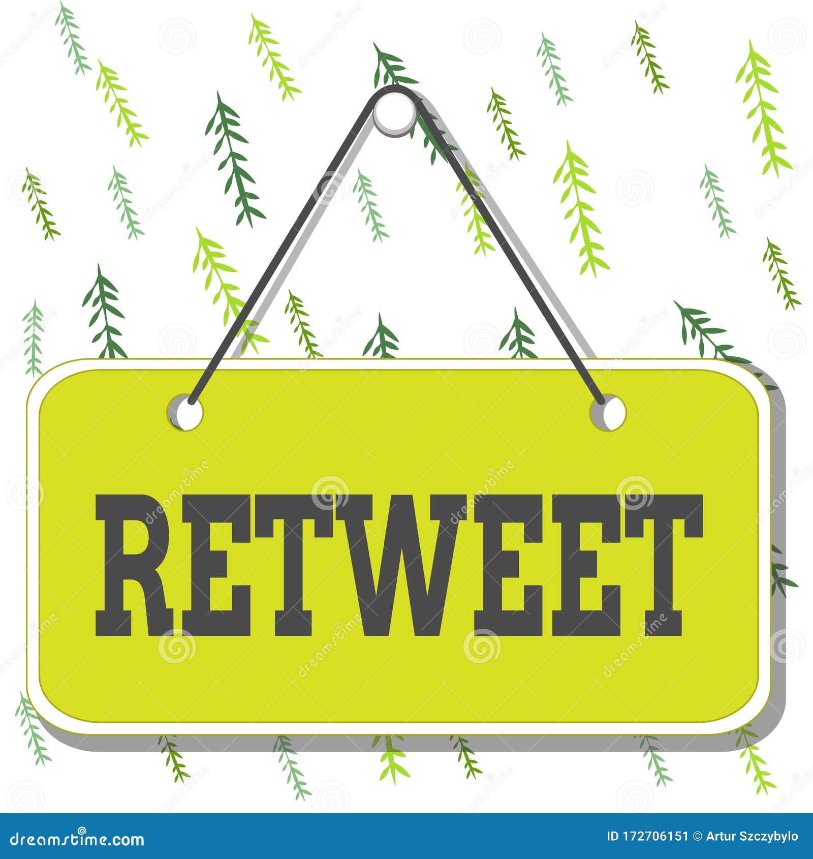 Handwriting Text Writing Retweet. Concept Meaning in Twitter Repost or ...