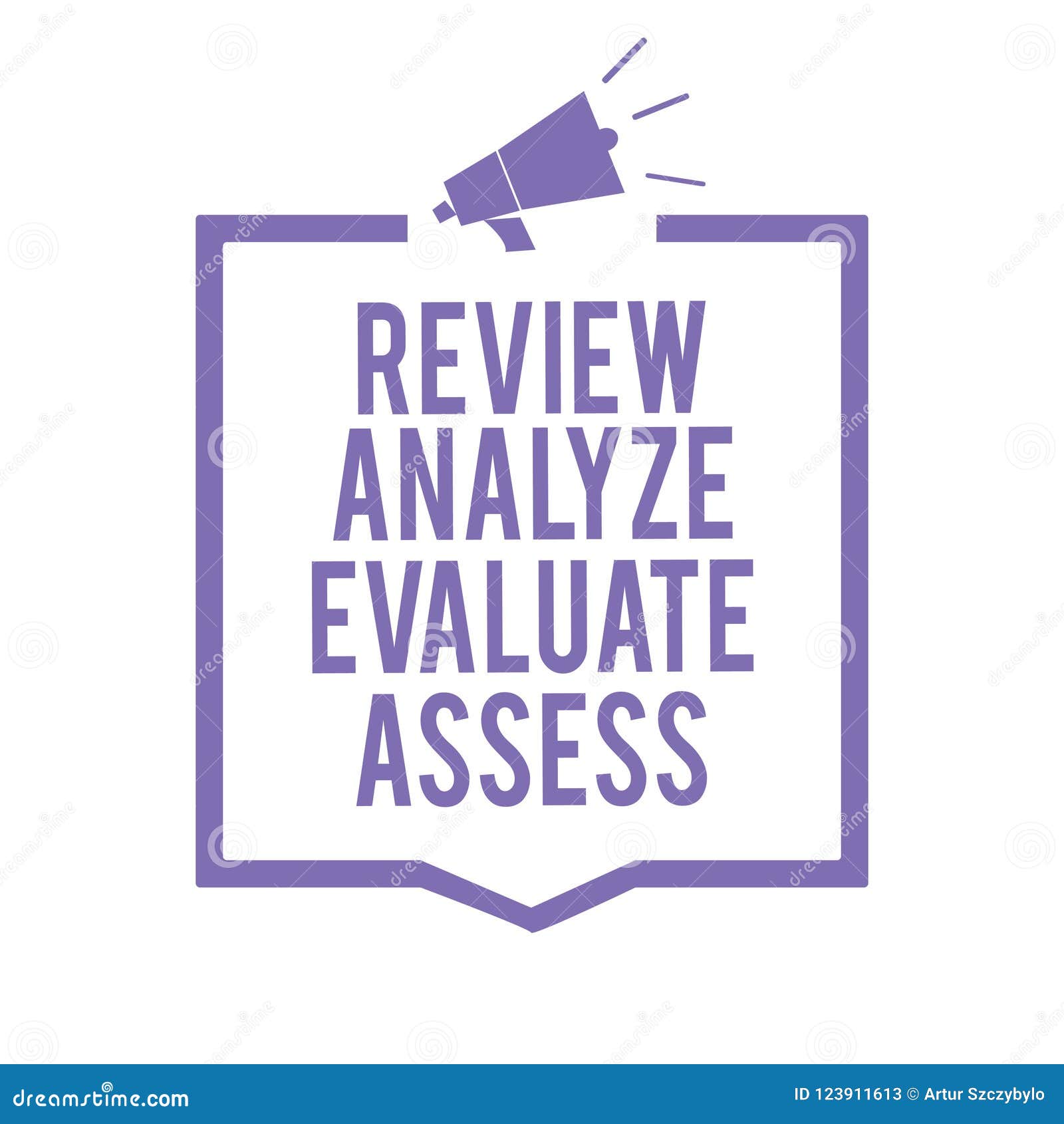 Review Analyze Evaluate Assess Stock Illustrations – 733 Review Analyze ...