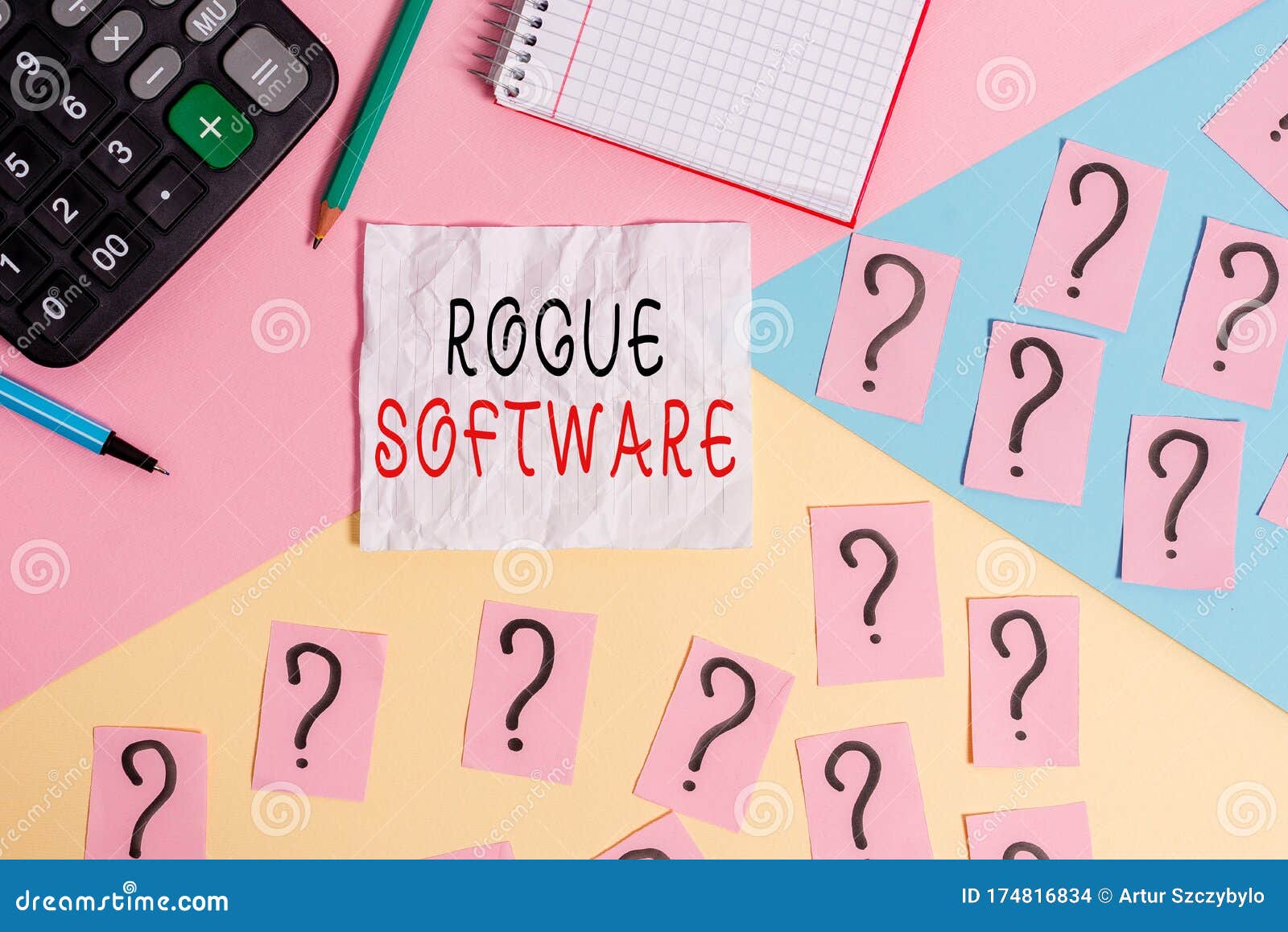 Handwriting Text Writing Rogue Software. Concept Meaning Type of ...