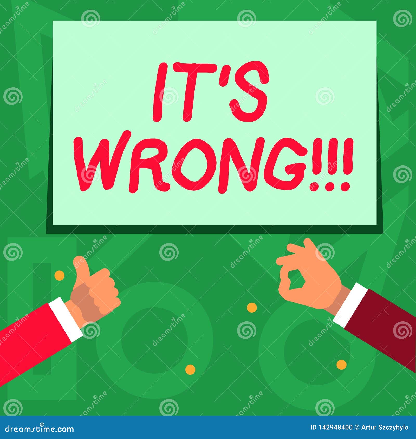 Handwriting Text Writing it S Wrong. Concept Meaning Have Made Mistake ...