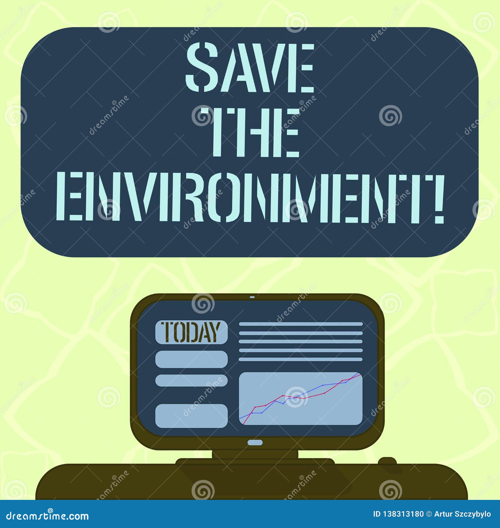 Handwriting Text Writing Save the Environment. Concept Meaning ...