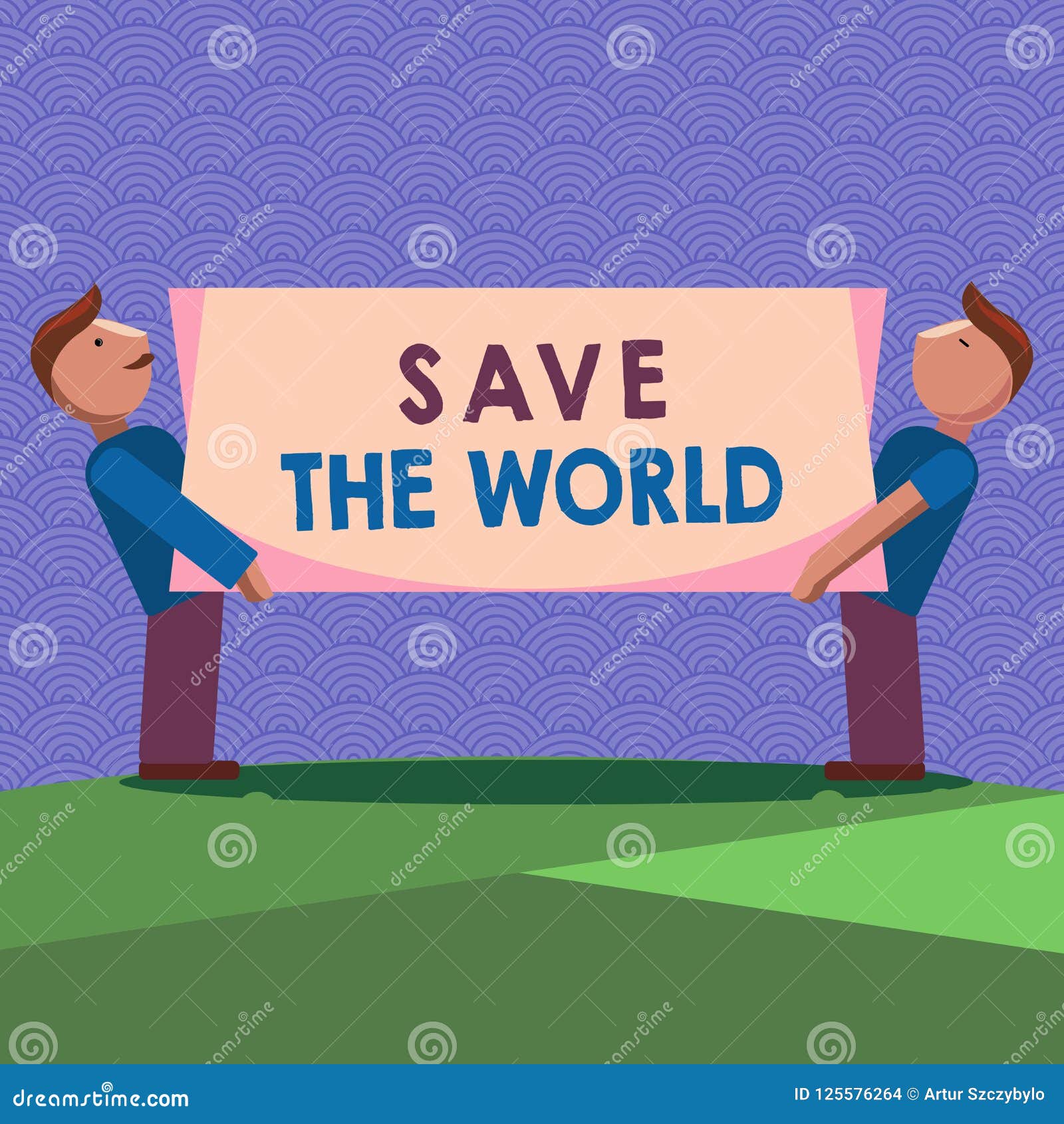 Handwriting Text Writing Save the World. Concept Meaning Protect the ...