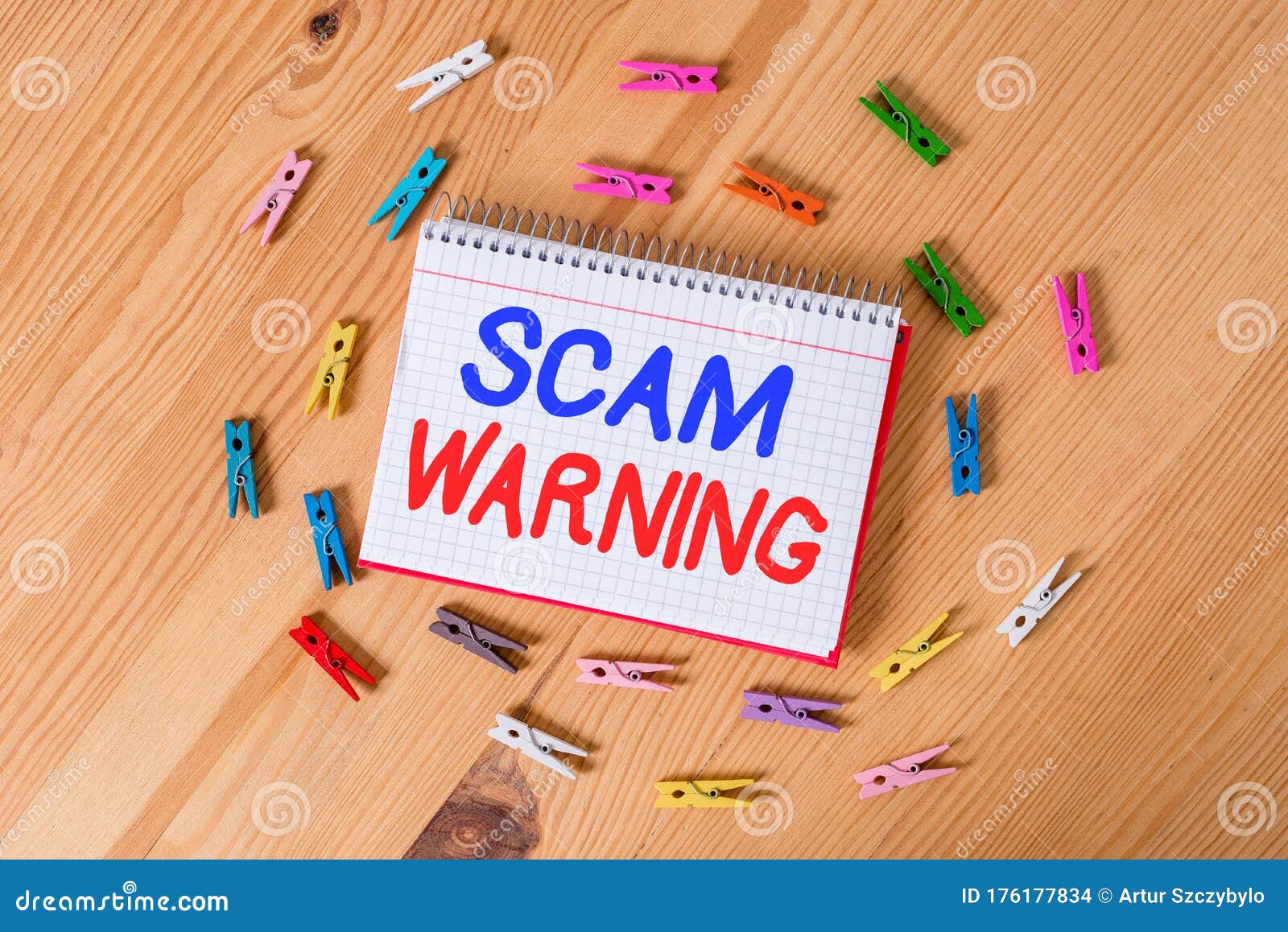 Handwriting Text Writing Scam Warning. Concept Meaning Caution of ...