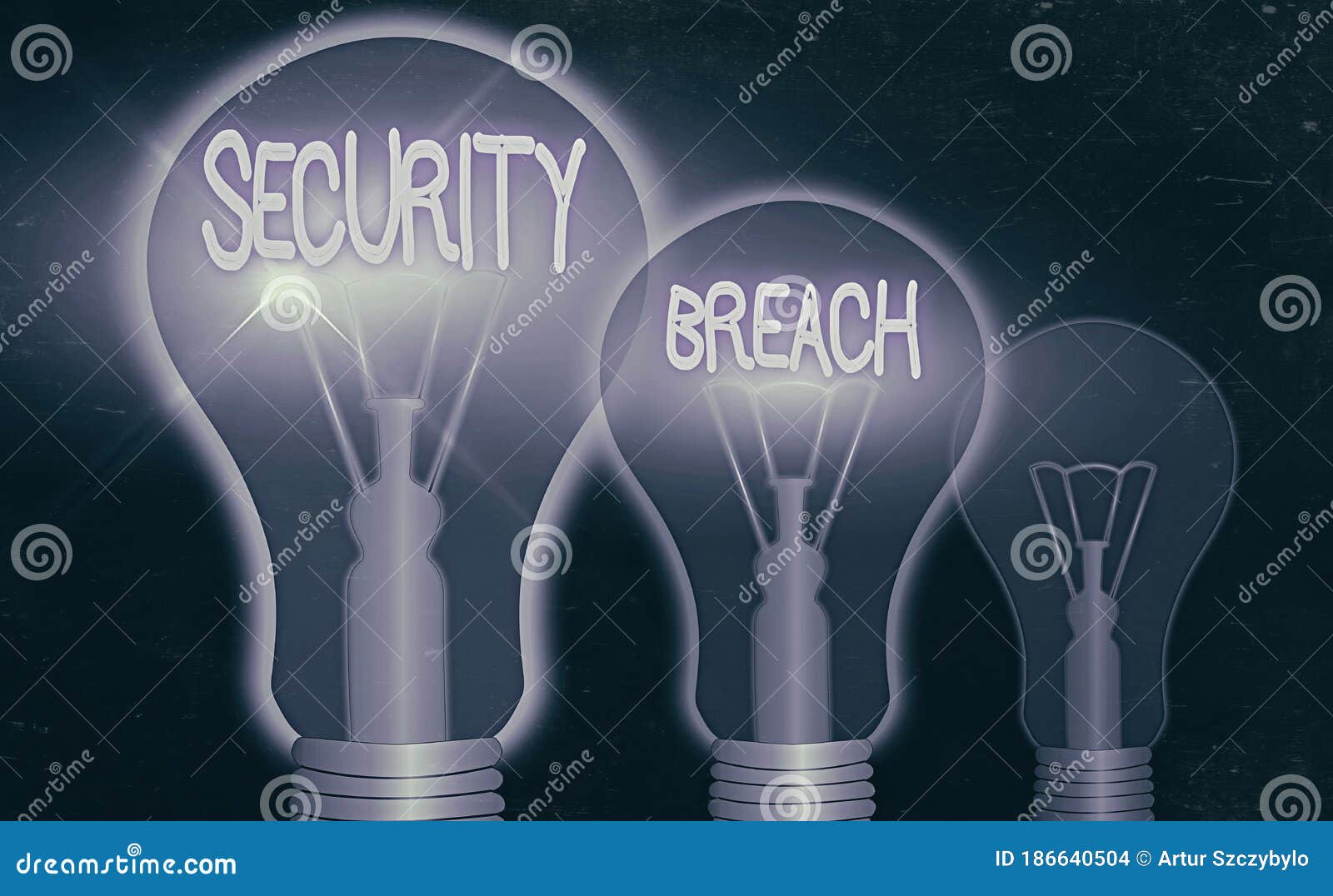 Handwriting Text Writing Security Breach. Concept Meaning Unauthorized ...