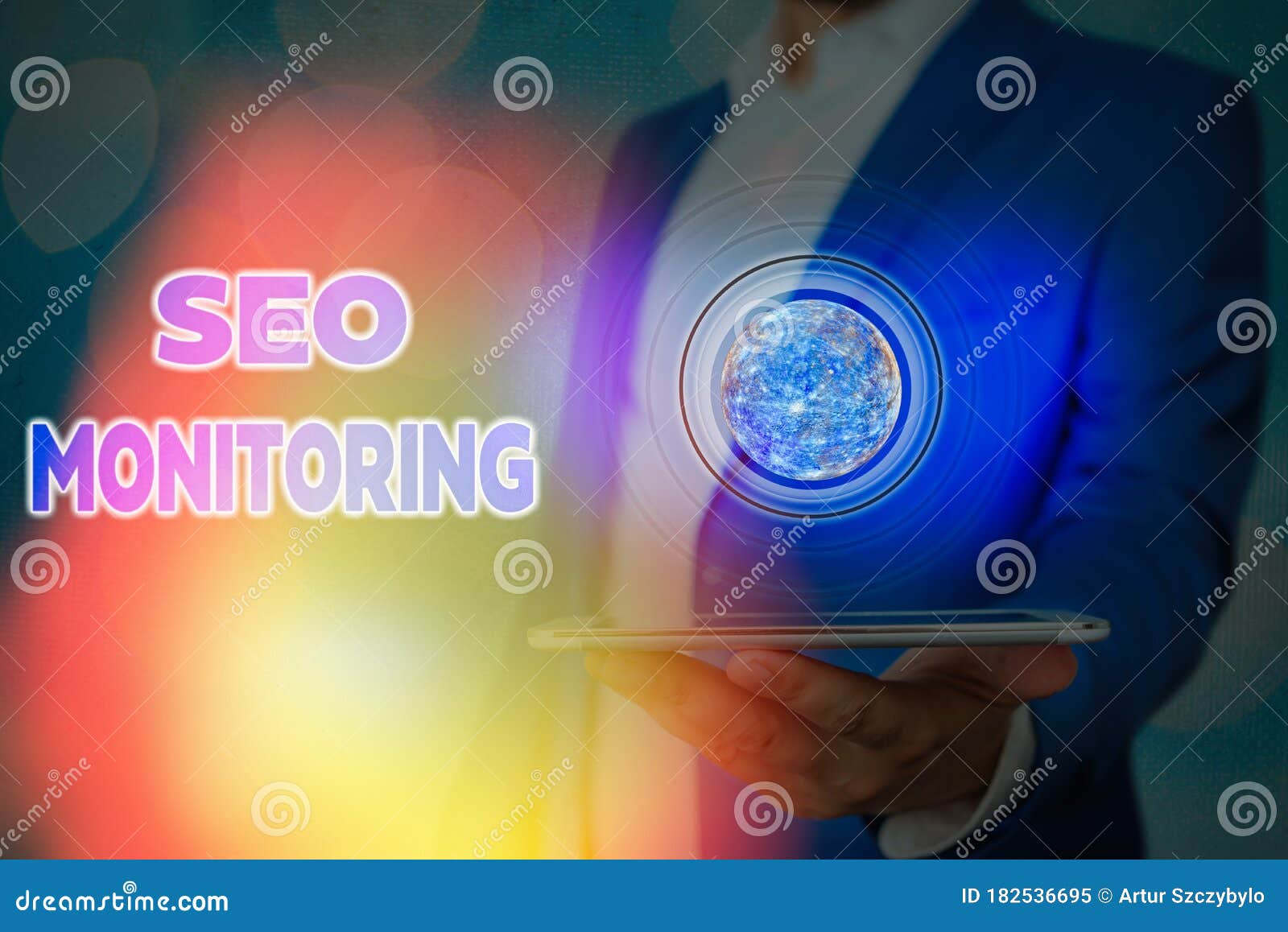 Handwriting Text Writing Seo Monitoring. Concept Meaning Tracking the ...