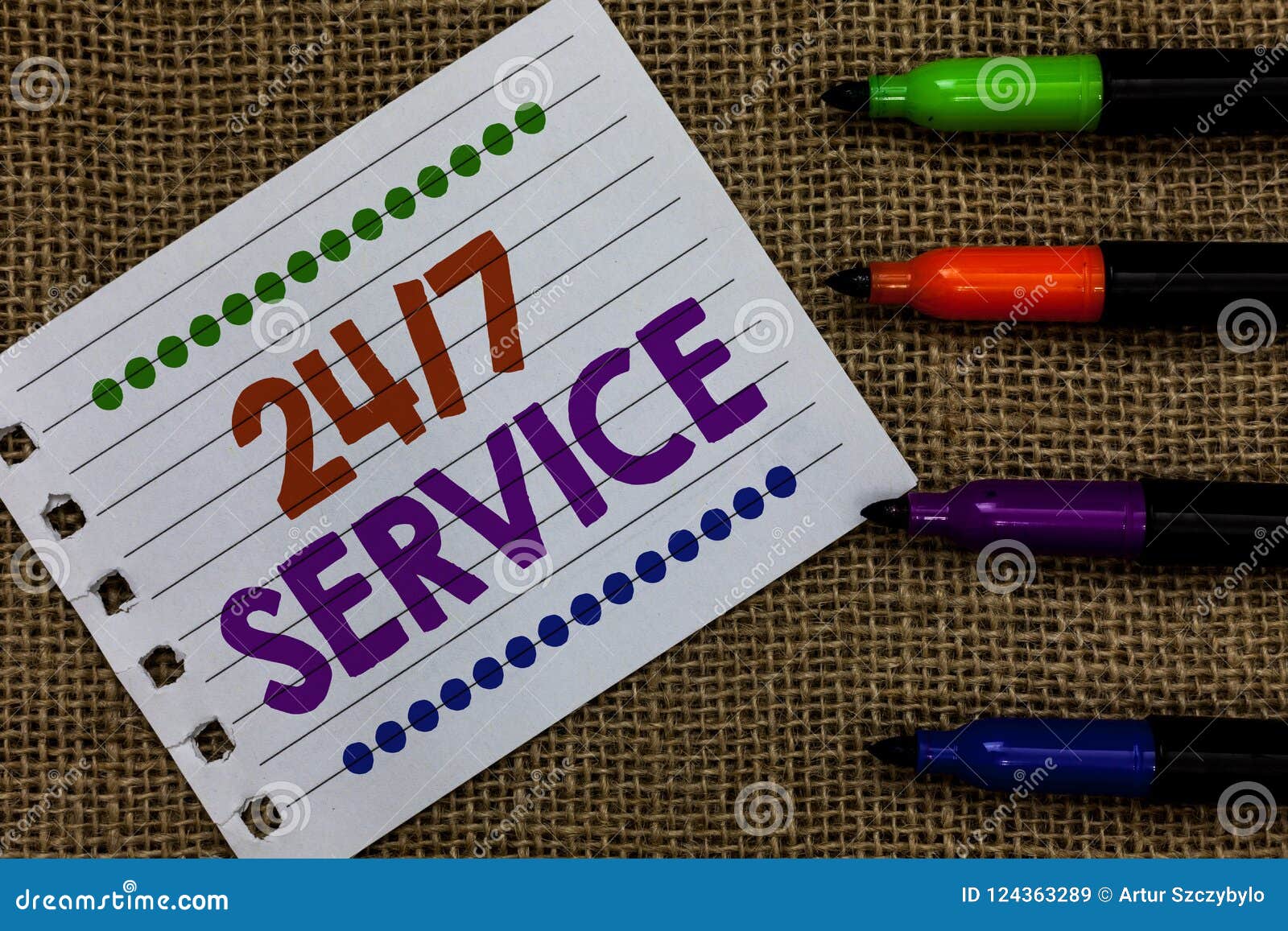 Handwriting Text Writing 24 7 Service. Concept Meaning always Available ...