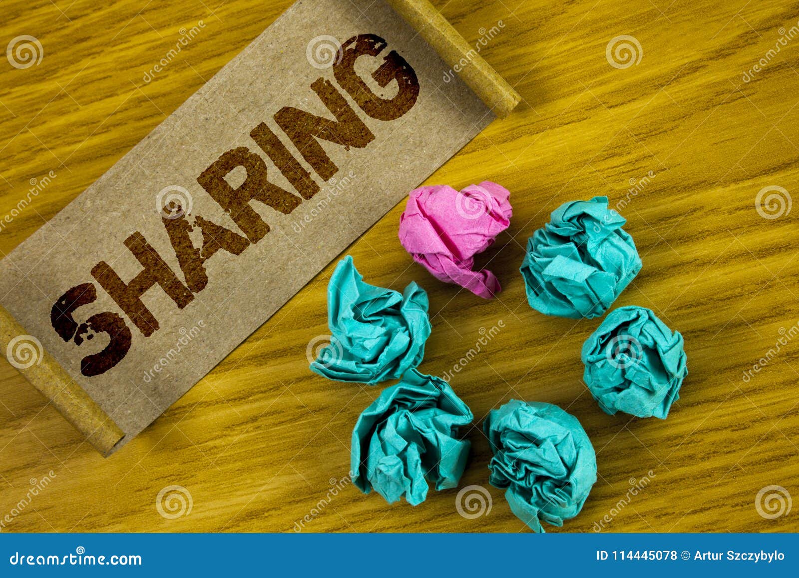 Handwriting Text Writing Sharing. Concept Meaning To Share Give a ...