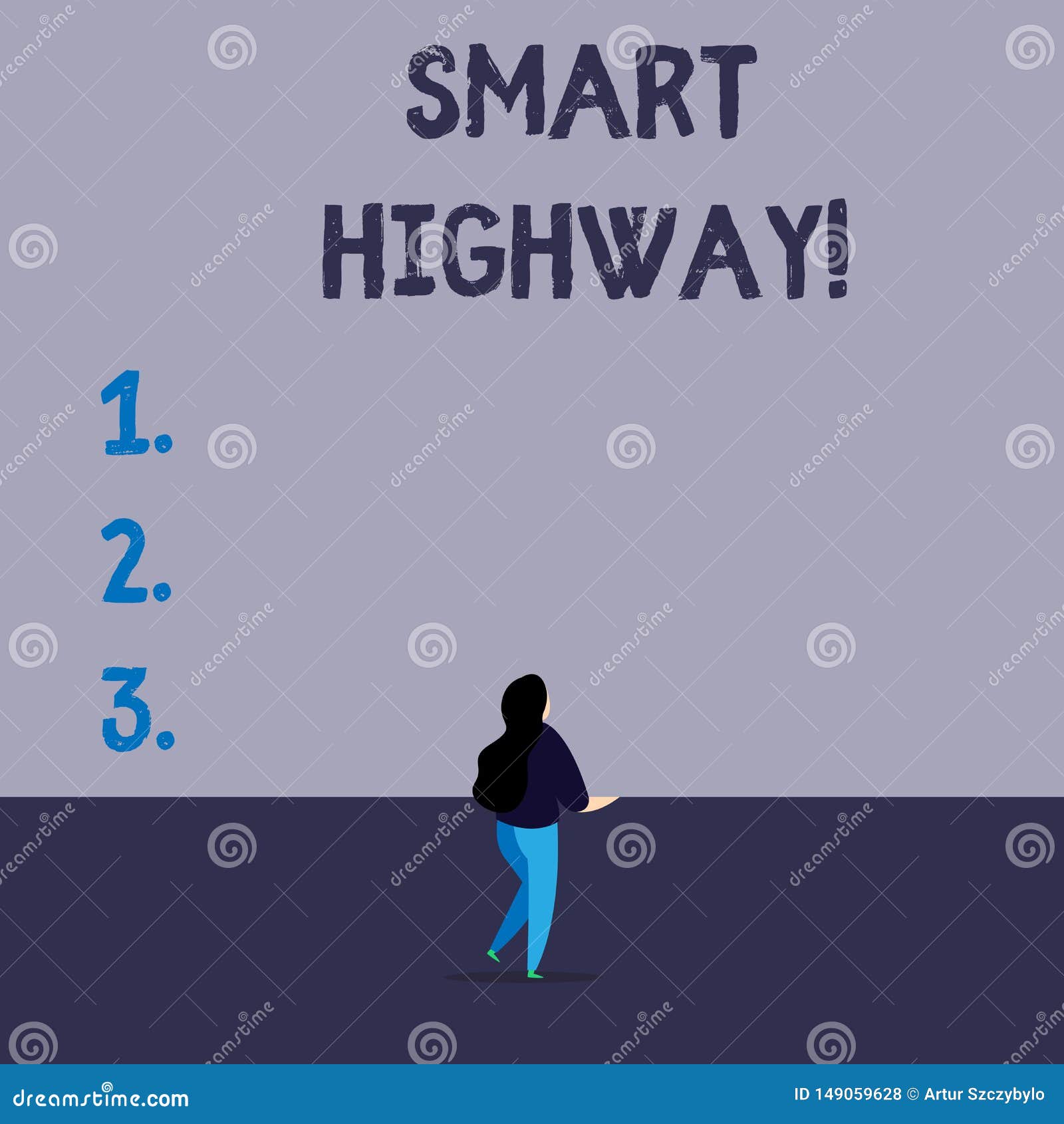 Handwriting Text Writing Smart Highway. Concept Meaning Highways that ...