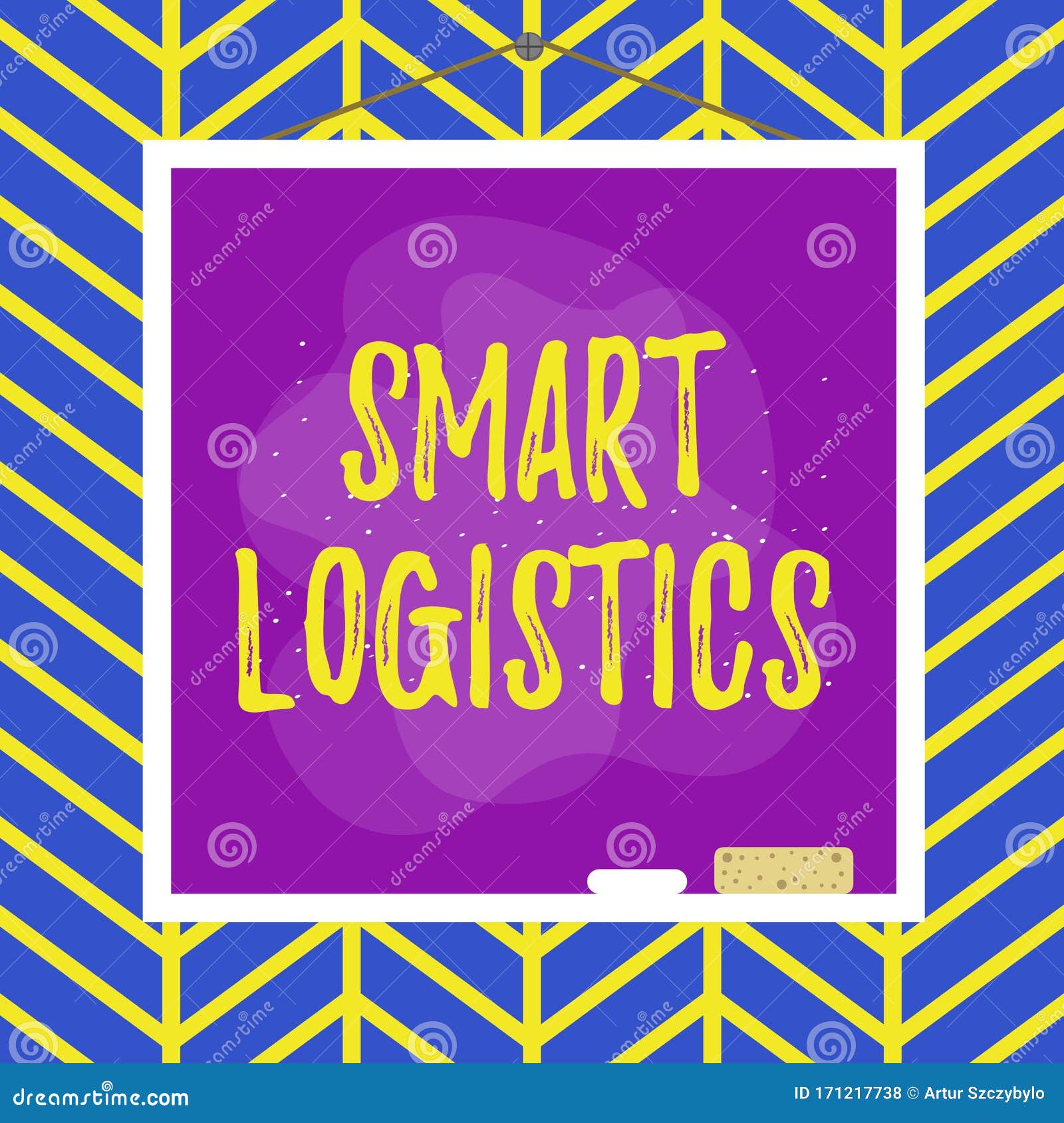 Handwriting Text Writing Smart Logistics. Concept Meaning Integration ...