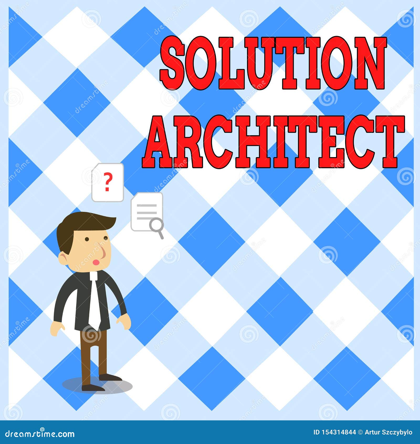 Handwriting Text Writing Solution Architect. Concept Meaning Design ...