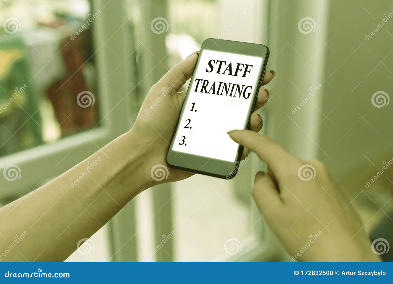 Handwriting Text Writing Staff Training. Concept Meaning Program that ...