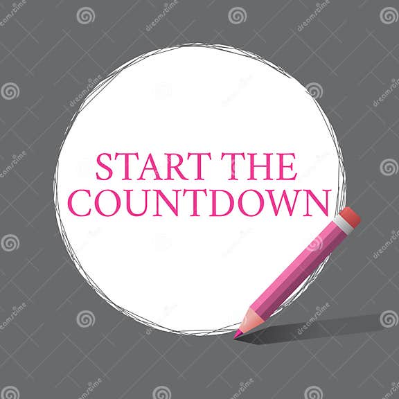 Handwriting Text Writing Start the Countdown. Concept Meaning Sequence ...