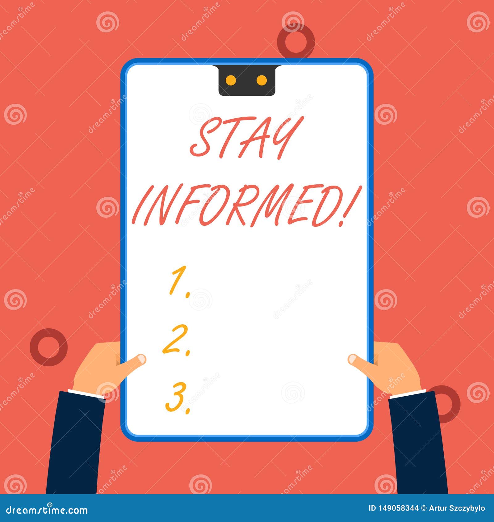 Handwriting Text Writing Stay Informed. Concept Meaning Having a Lot of ...