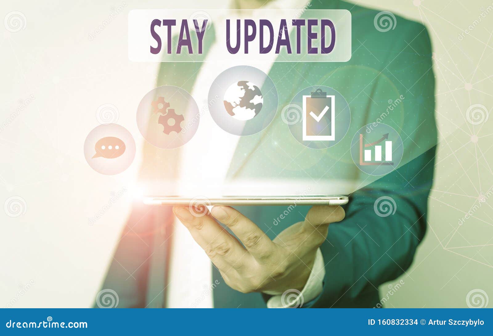 Handwriting Text Writing Stay Updated. Concept Meaning Keep Modern ...