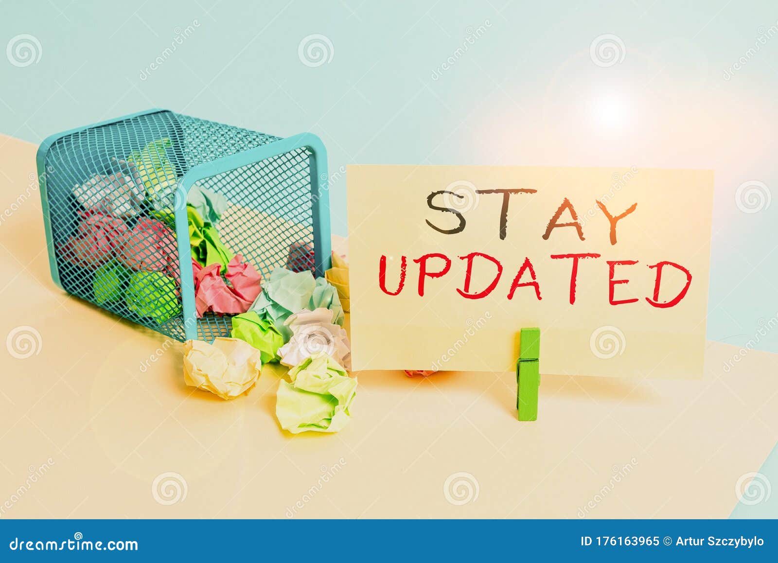 Handwriting Text Writing Stay Updated. Concept Meaning Keep Modern ...