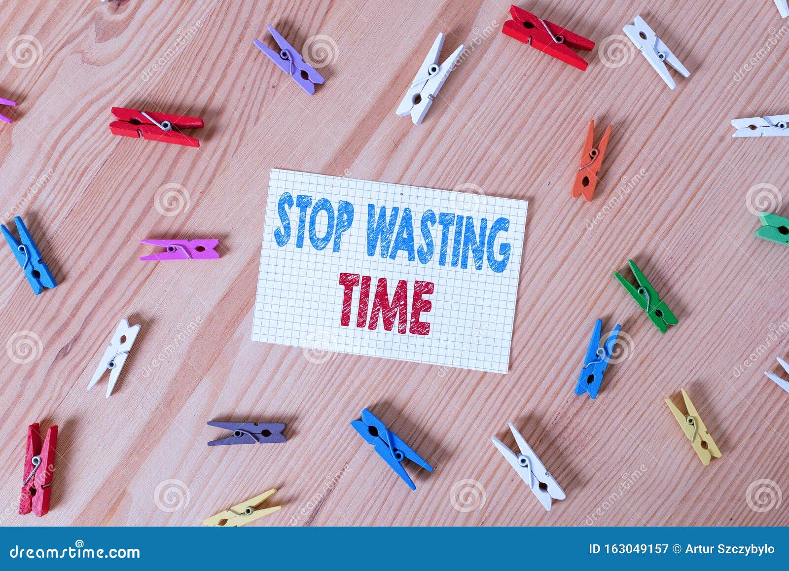 Handwriting Text Writing Stop Wasting Time. Concept Meaning Advising ...