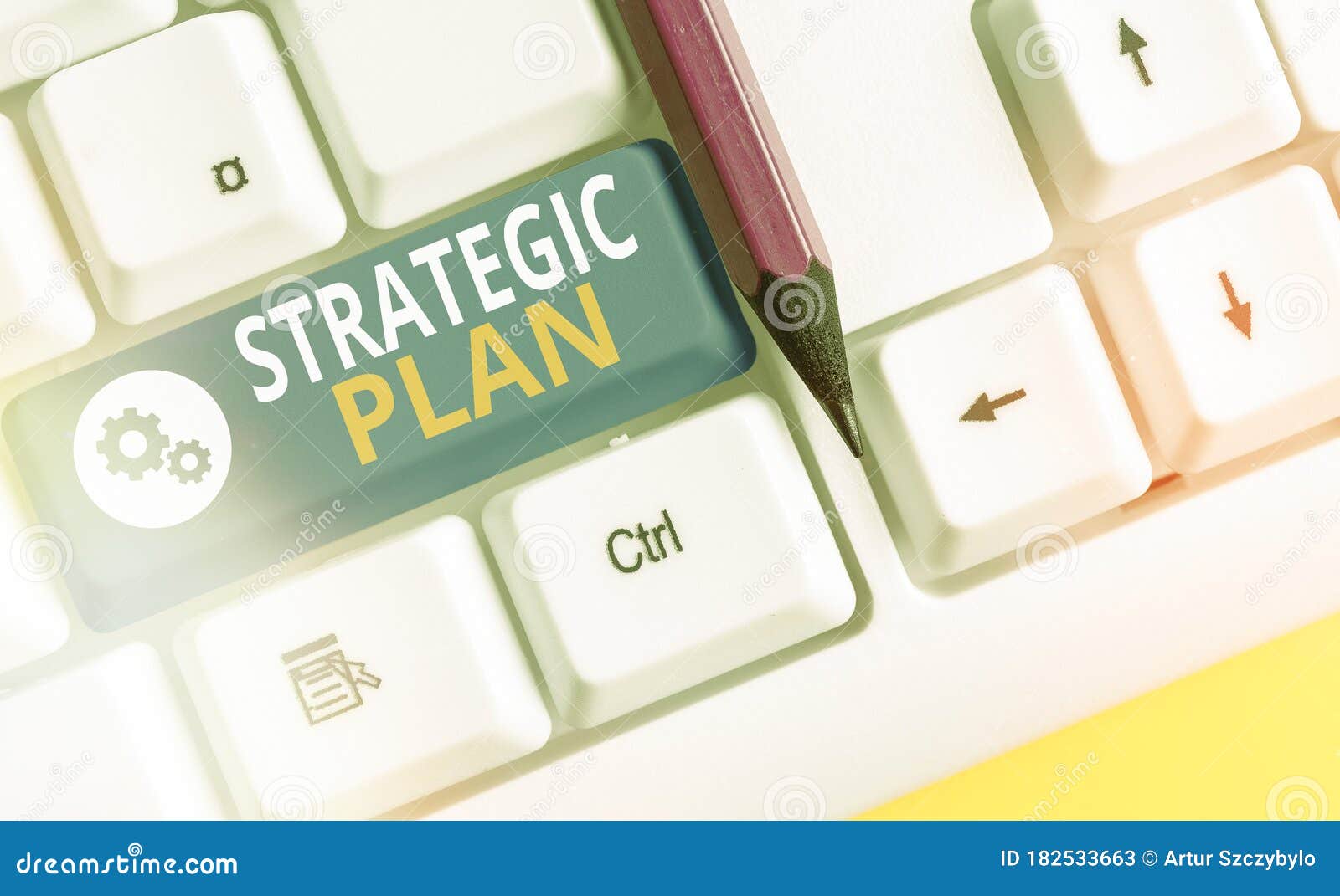 Handwriting Text Writing Strategic Plan. Concept Meaning a Process of ...