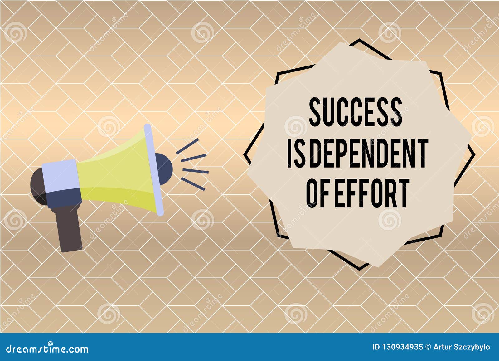 Handwriting Text Writing Success is Dependent of Effort. Concept ...