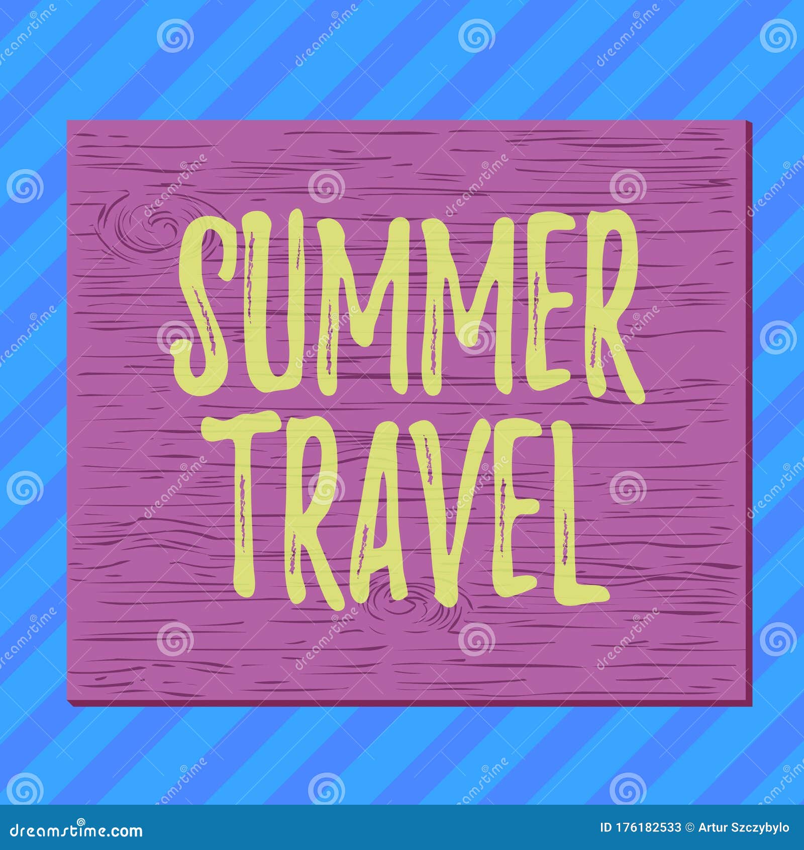 Handwriting Text Writing Summer Travel. Concept Meaning Specific Trip ...