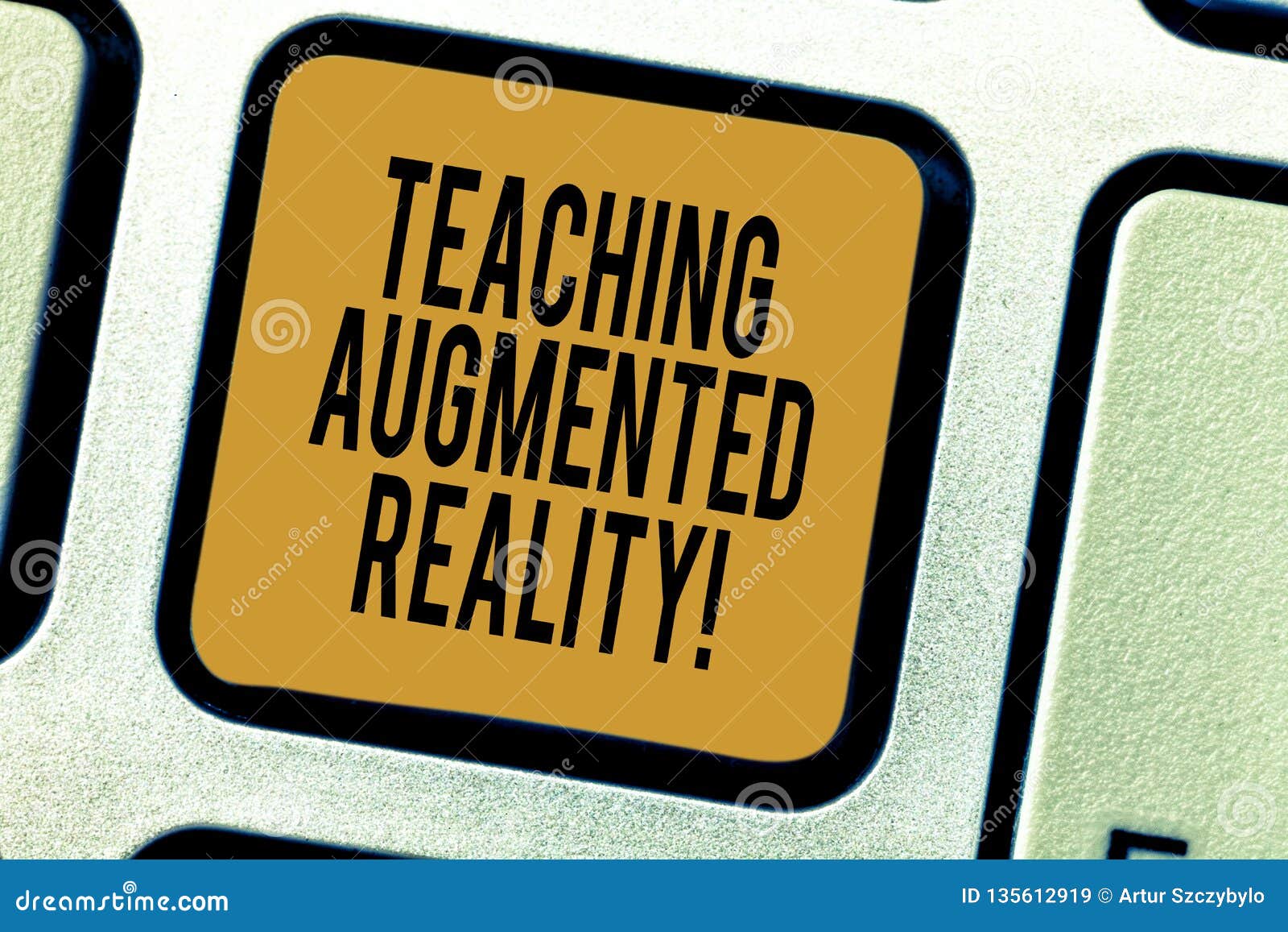 Handwriting Text Writing Teaching Augmented Reality. Concept Meaning ...