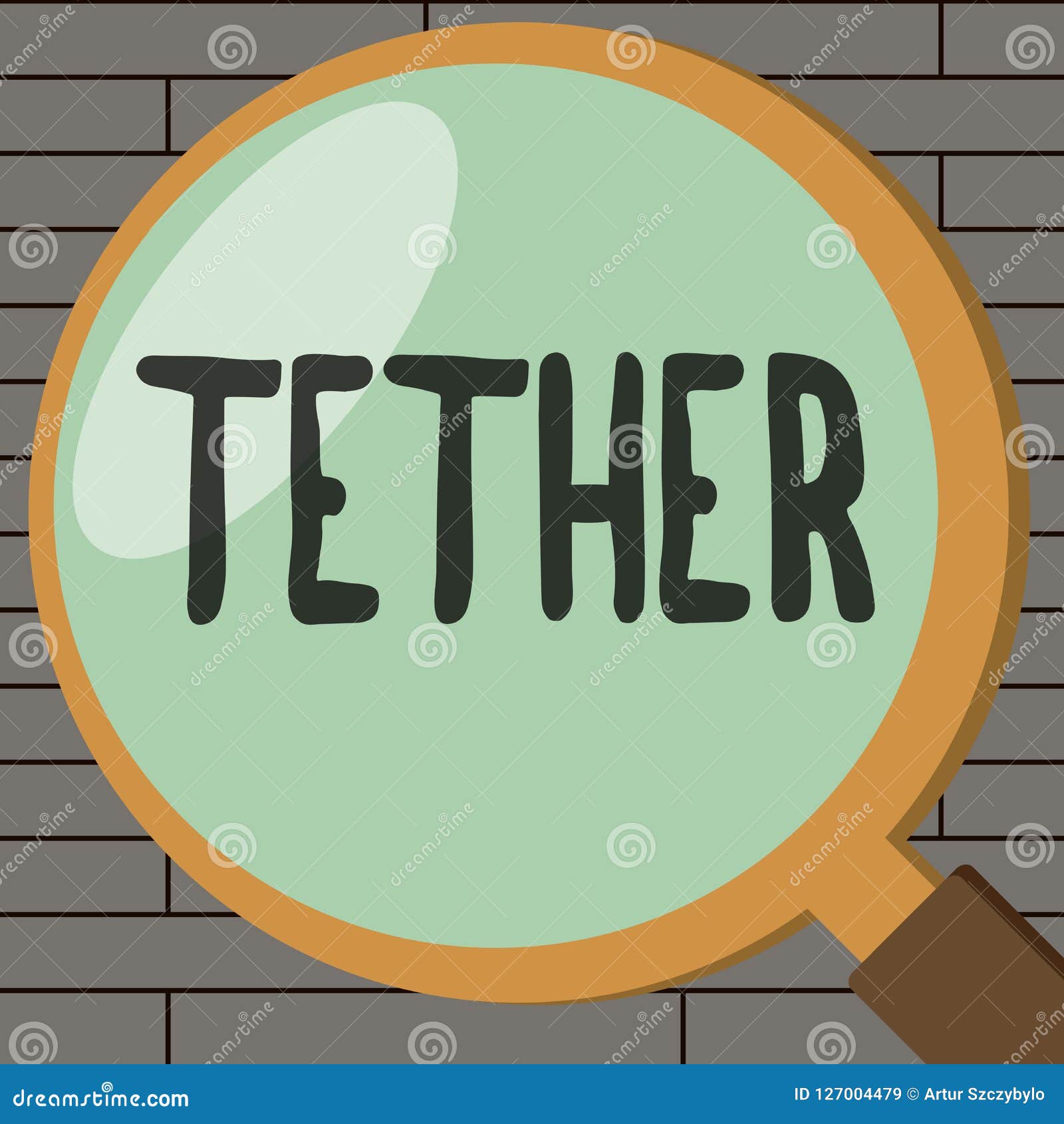 Handwriting Text Writing Tether. Concept Meaning Use Smartphone in ...