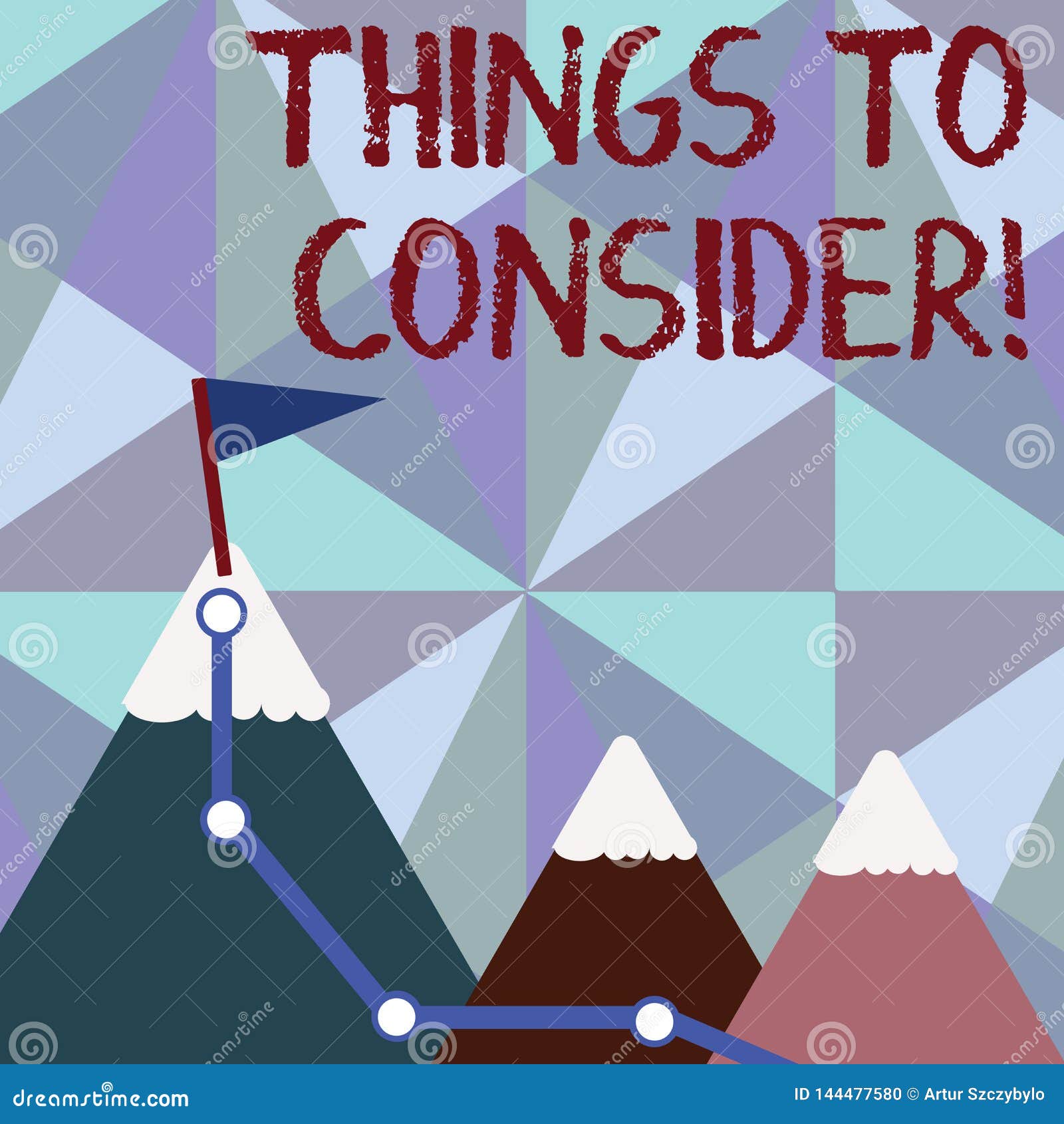 Handwriting Text Writing Things To Consider. Concept Meaning Think ...