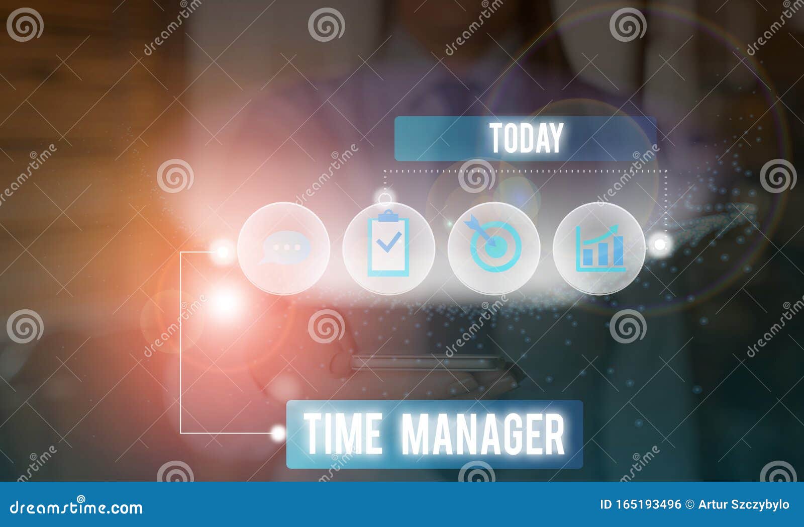Handwriting Text Writing Time Manager. Concept Meaning Process of ...