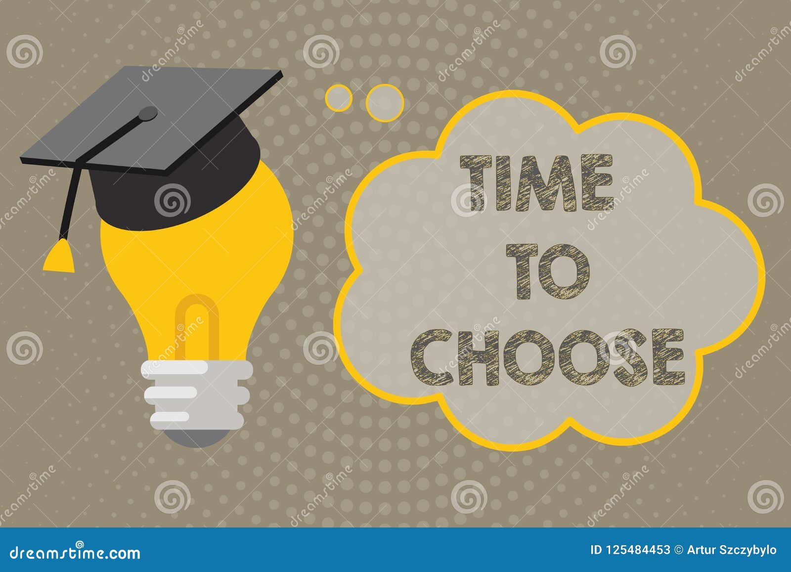 Handwriting Text Writing Time To Choose. Concept Meaning Judging the ...