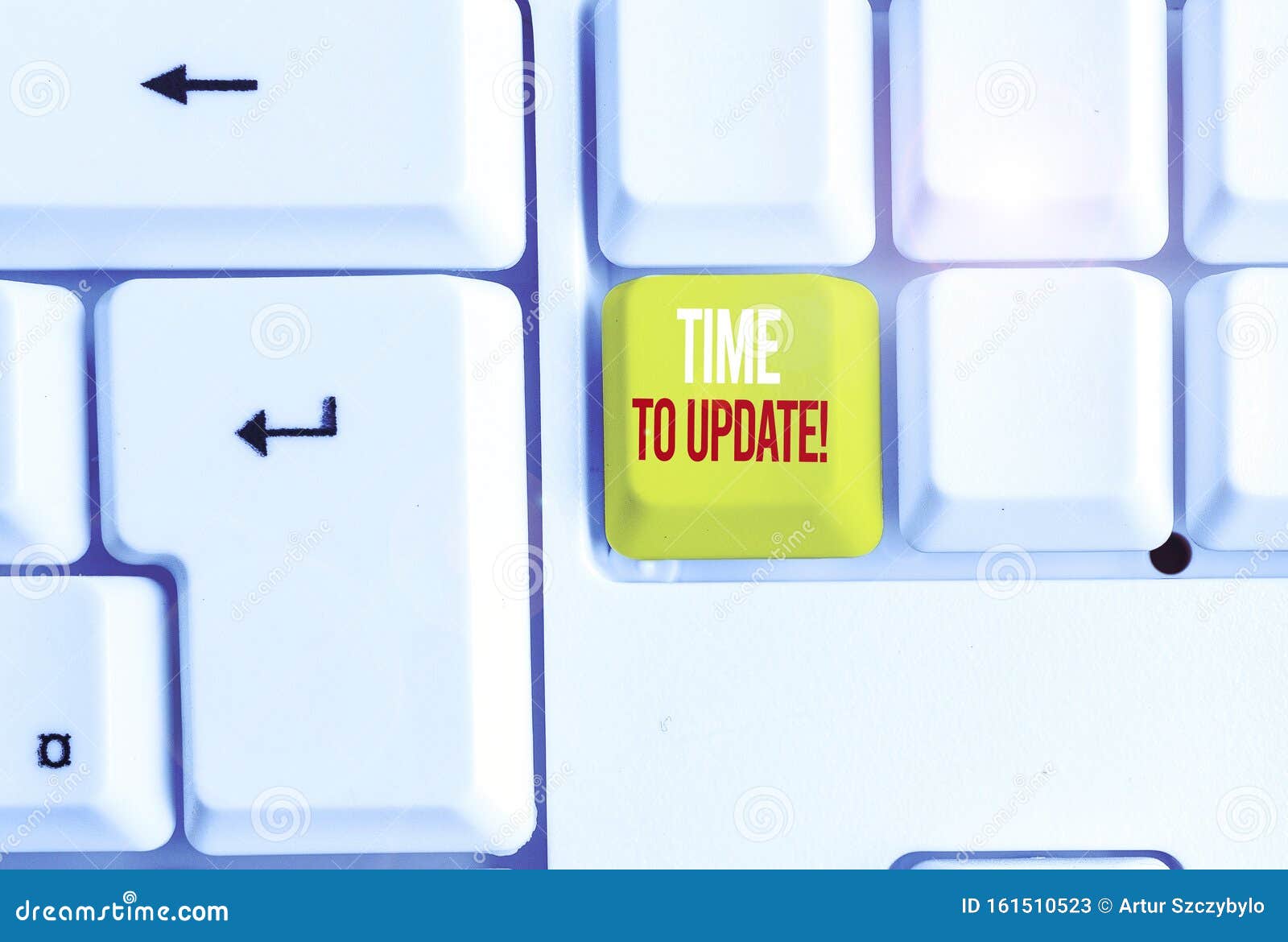 Handwriting Text Writing Time To Update. Concept Meaning this Right ...