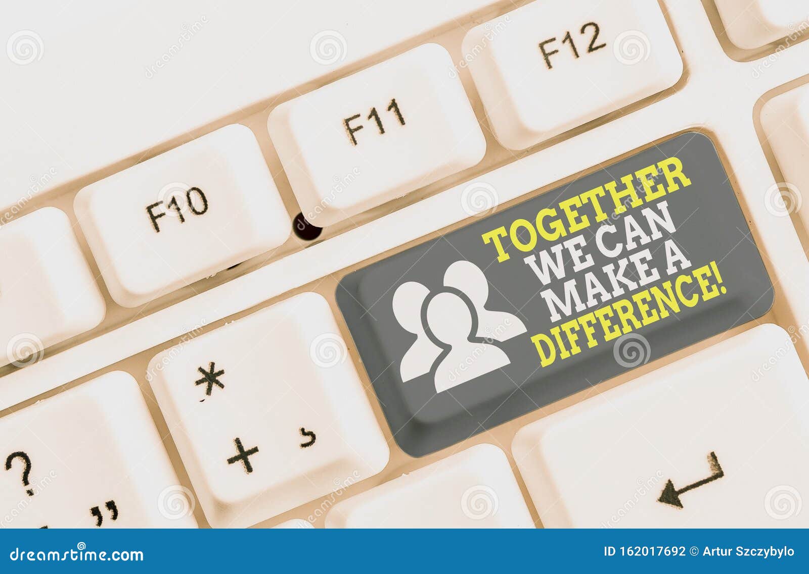 Handwriting Text Writing Together we Can Make a Difference. Concept ...