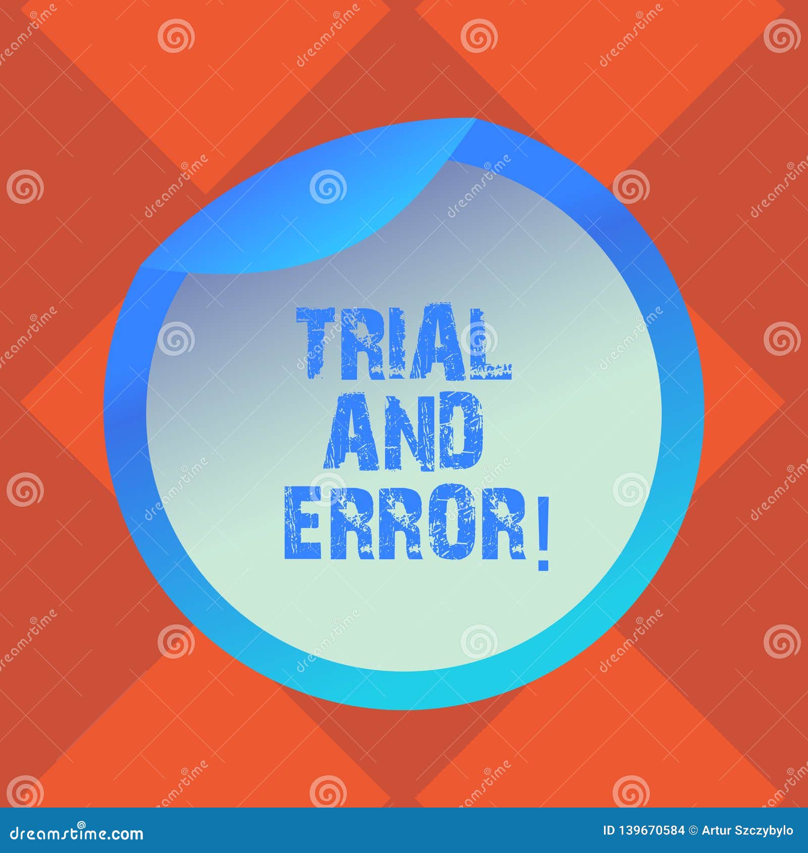 Handwriting Text Writing Trial and Error. Concept Meaning Lear ...