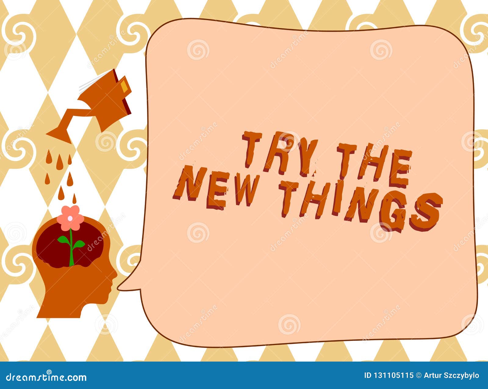 Handwriting Text Writing Try the New Things. Concept Meaning Breaks Up ...